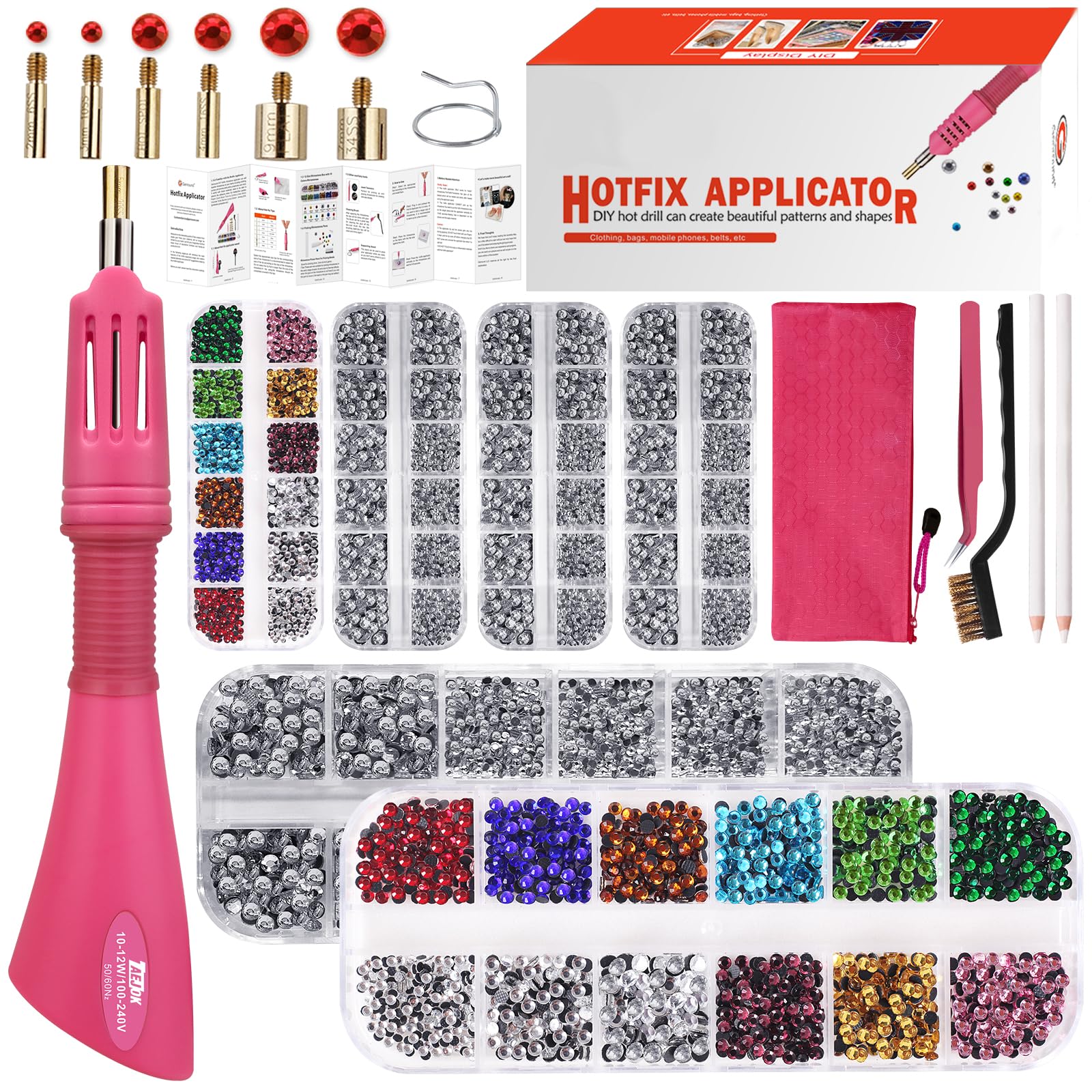 Amazon.com: Hotfix Applicator Tools, Iron-on Hotfix Rhinestone Wand ...