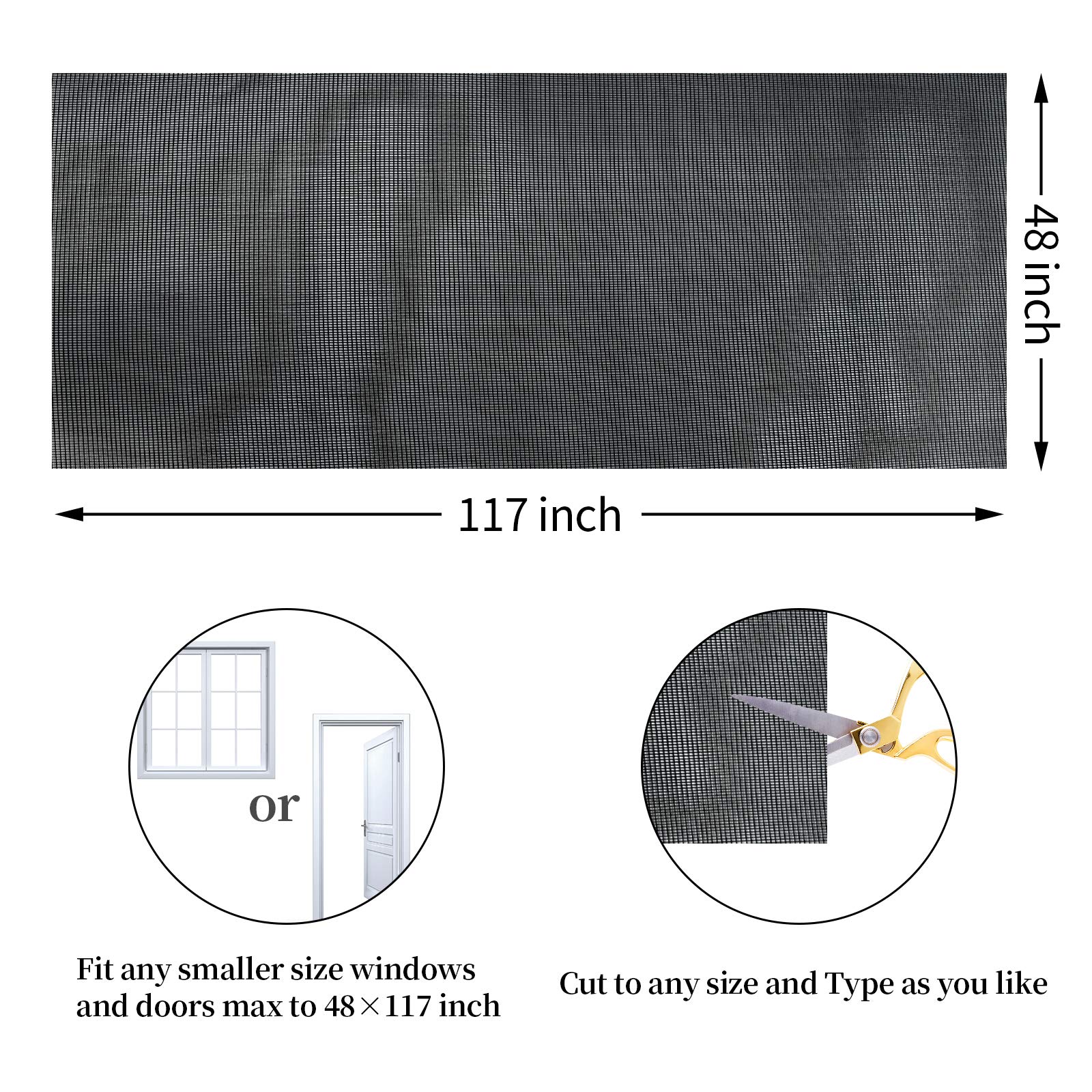 Snapklik.com : Yoochee Window Screen Replacement - DIY Custom ...