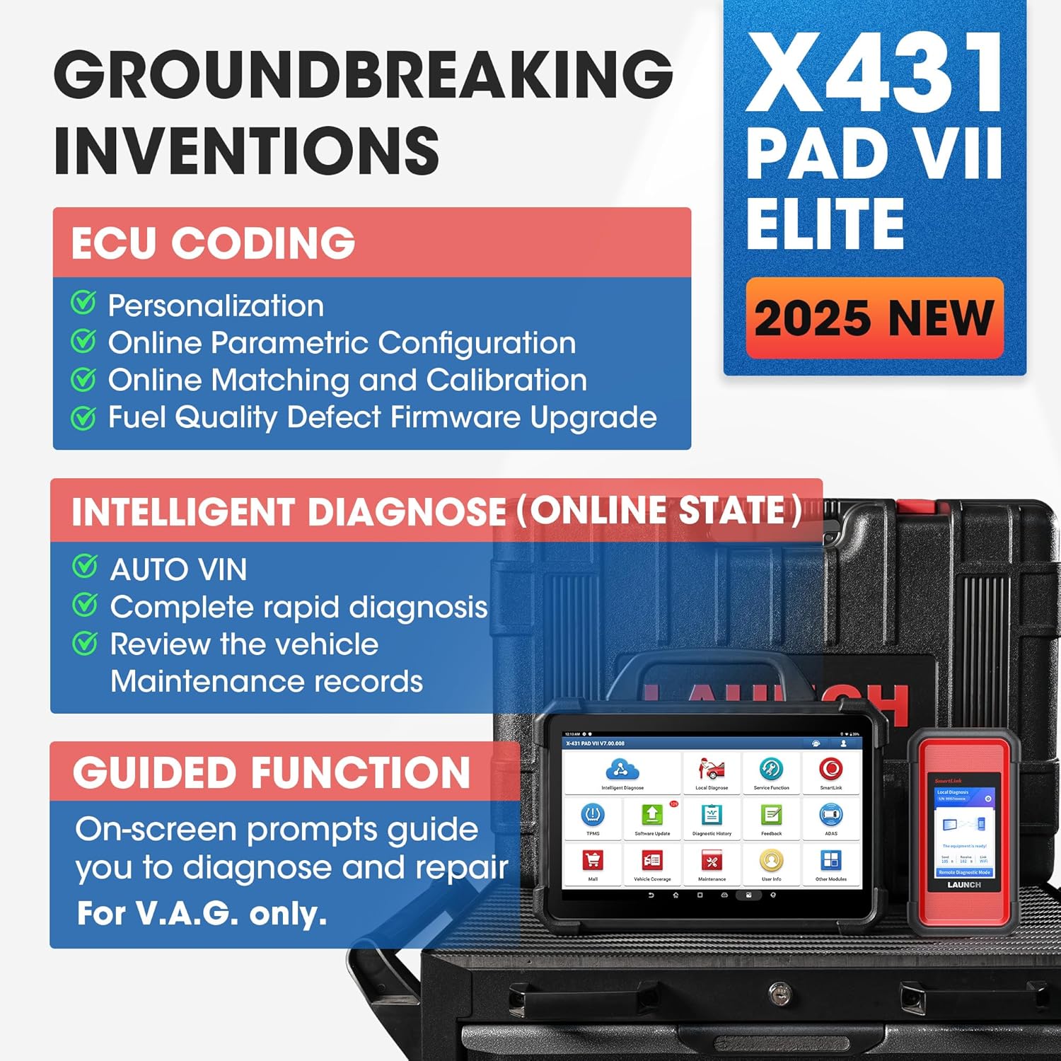 LAUNCH X431 PAD VII Elite - Top J2534 Reprogramming Nepal | Ubuy
