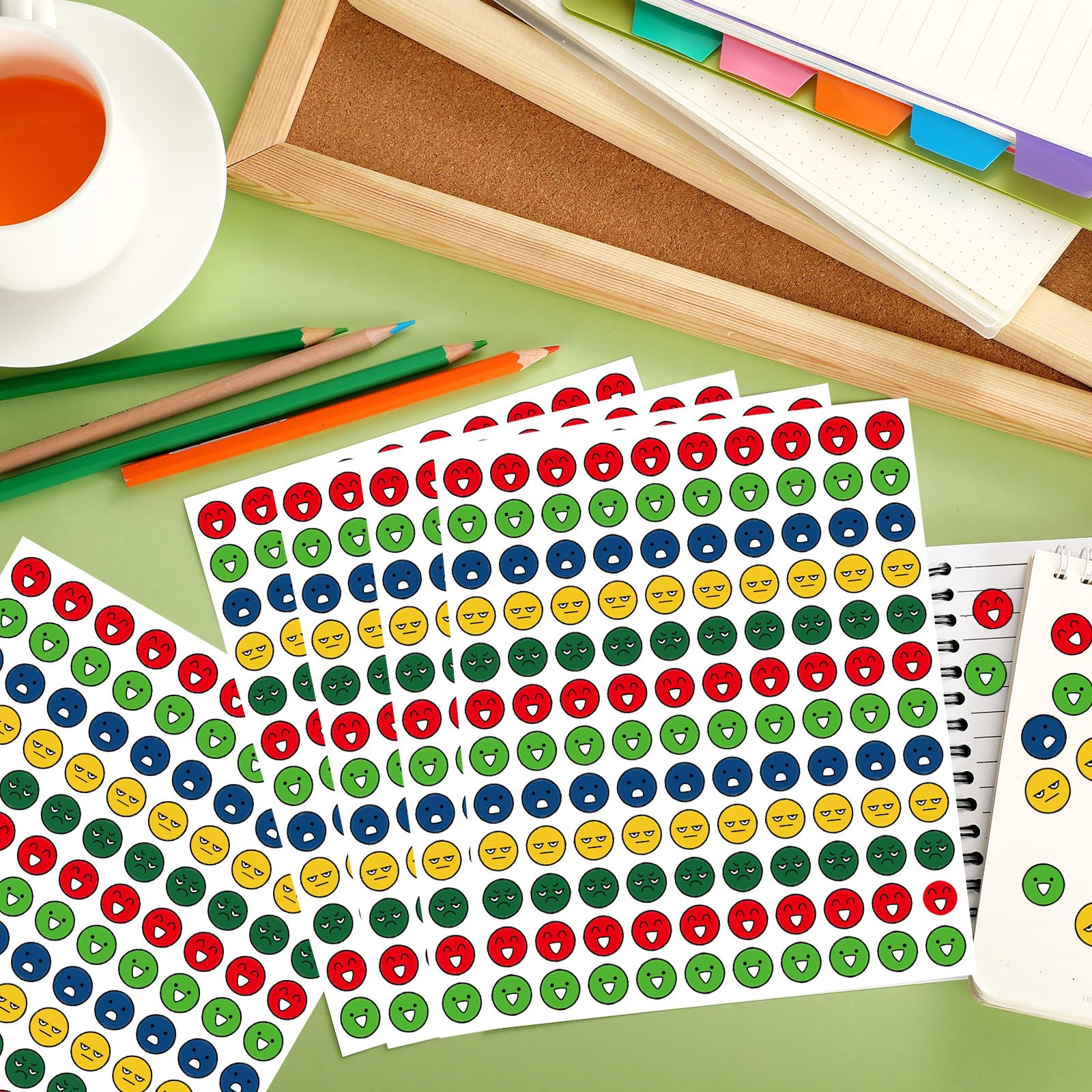 Snapklik.com : 3000 Pcs Small Smile Stickers For Kids Reward, Behavior Chart, Behavior Stickers ...