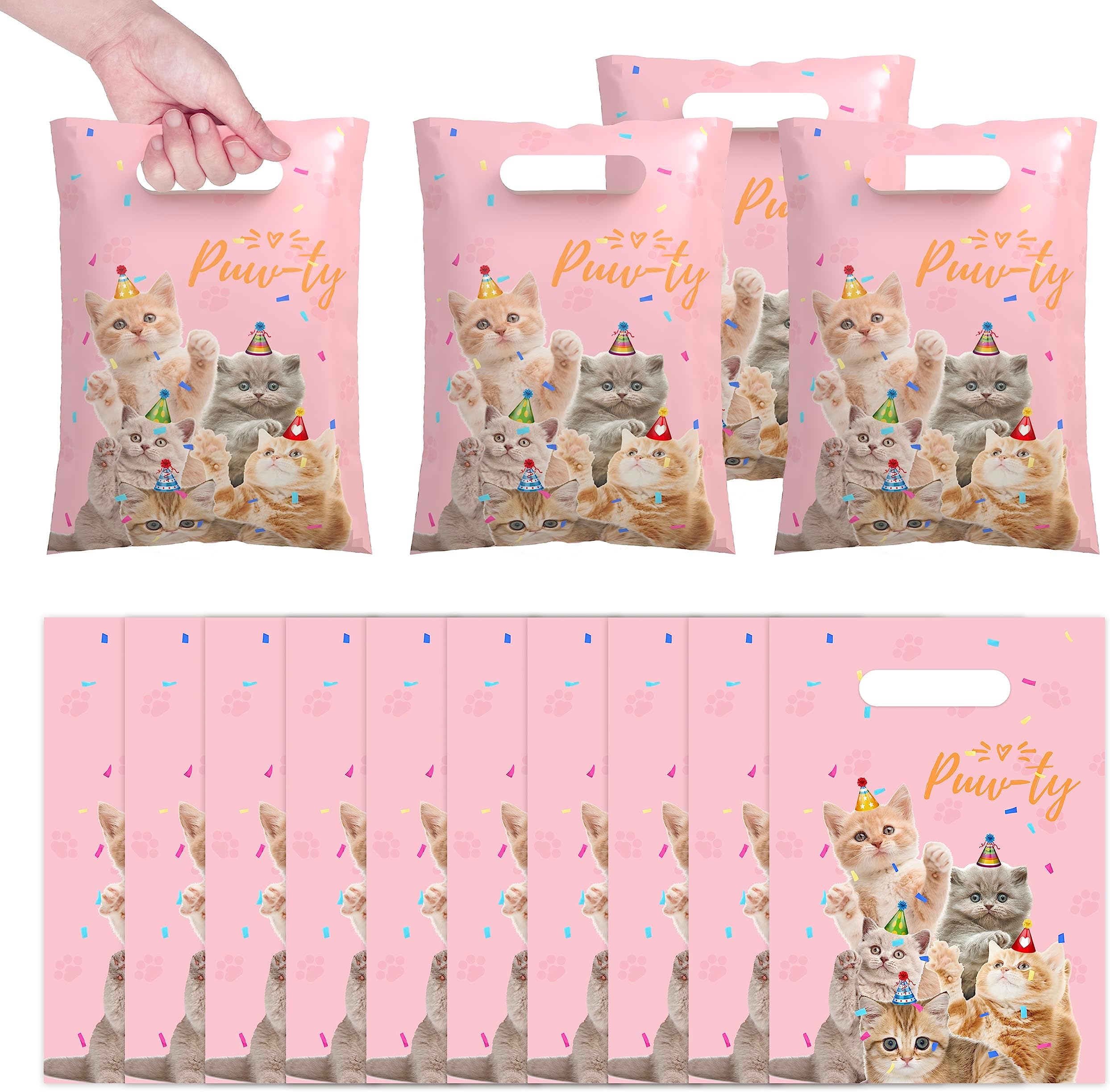Amazon.com : 148 Pcs Cat Animal Party Favors Bulk Cat Mini Spiral ...