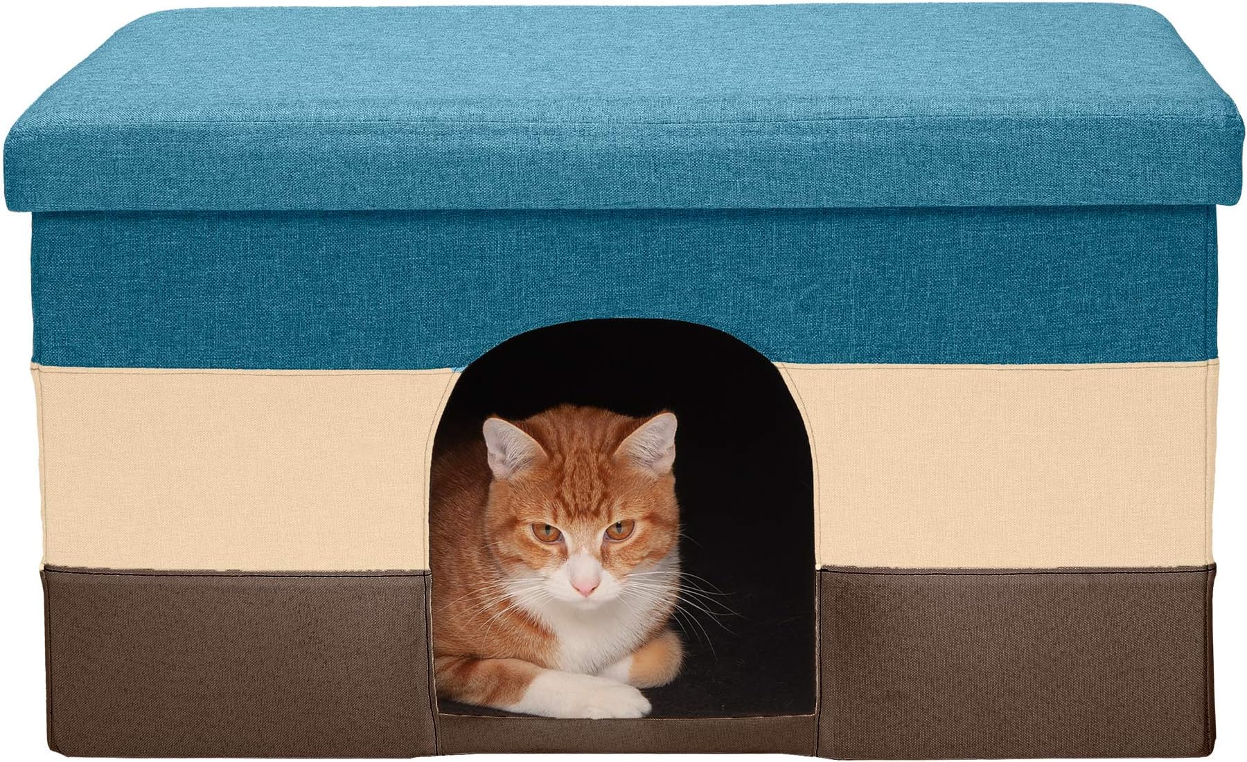 Amazon.com : Wimarsbon Pet House Bench Ottoman, Cat Beds for Indoor ...