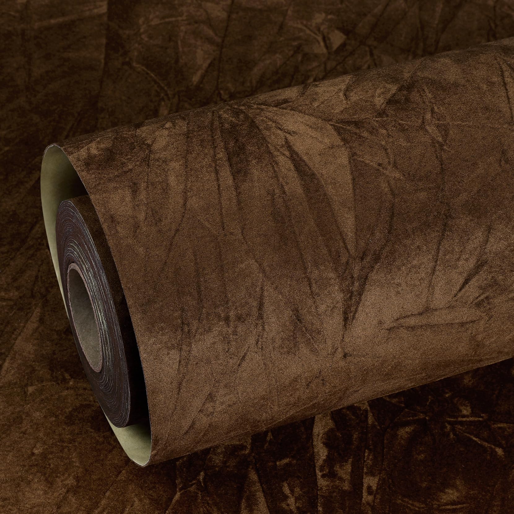 ReWallpaper Brown Peel and Stick Wallpaper Luxury Velvet Wallpaper for ...