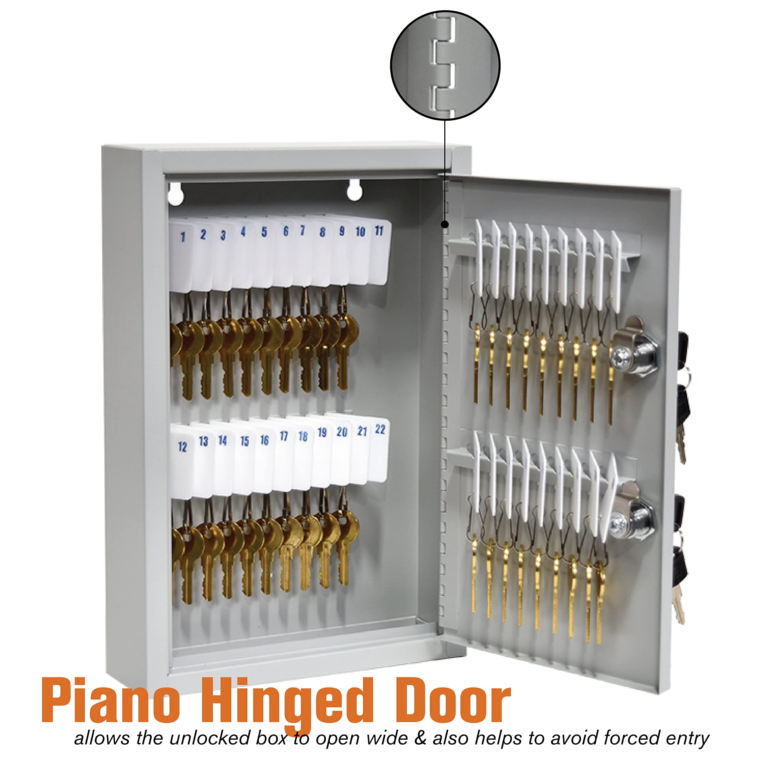 Snapklik.com : Fort Knox 40 Key Cabinet - Dual Lock Control Key Box ...