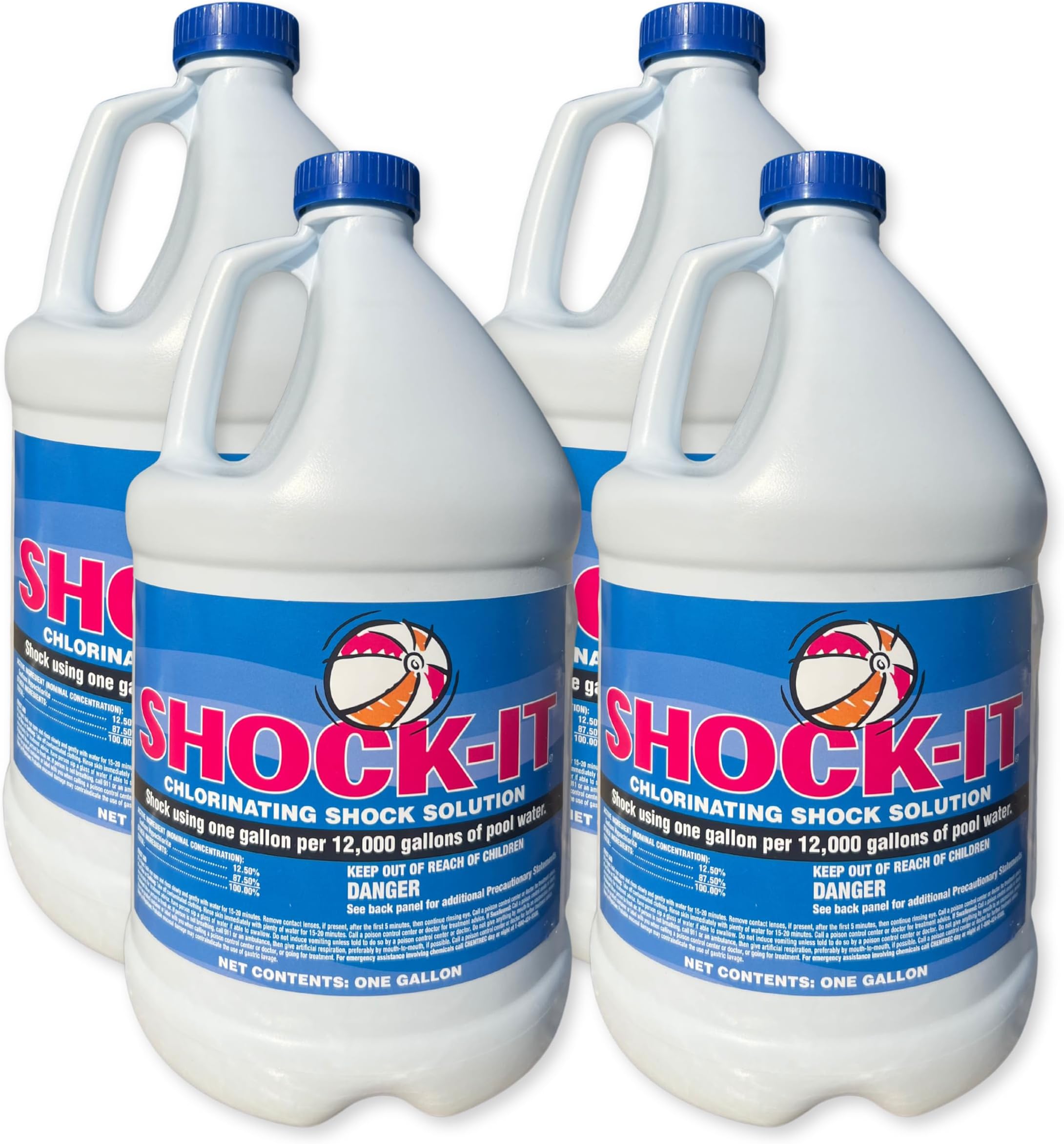 Amazon.com : Liquid Pool Shock - Sodium Hypochlorite 12.5 Percent ...