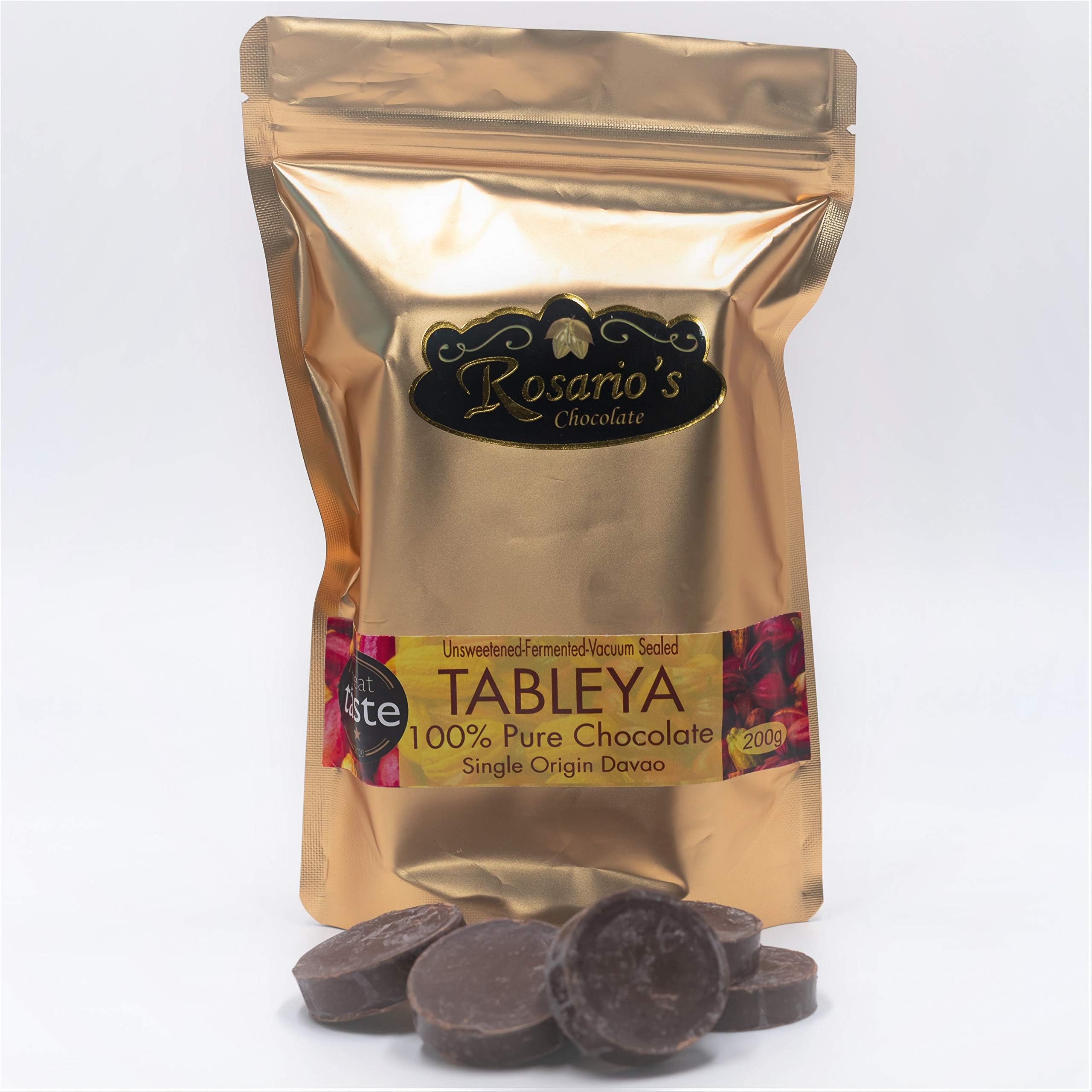 Amazon.com : Rosario's 100 Chocolate Tablea Authentic Philippines ...