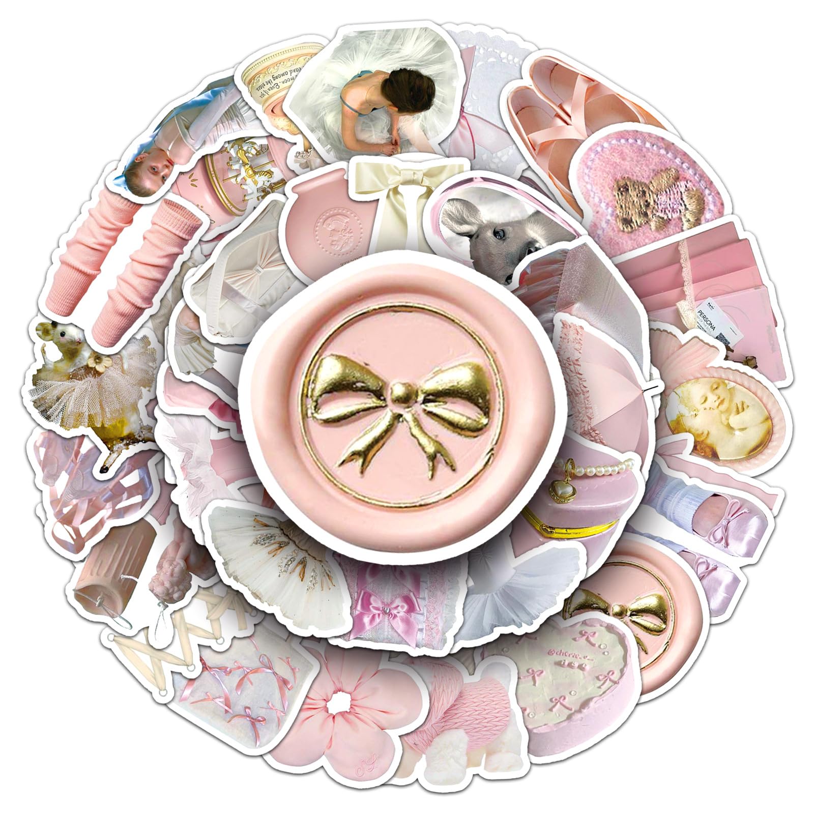 Amazon.com: 50PCS Ballet Stickers for Girls - Ballerina Stickers ...