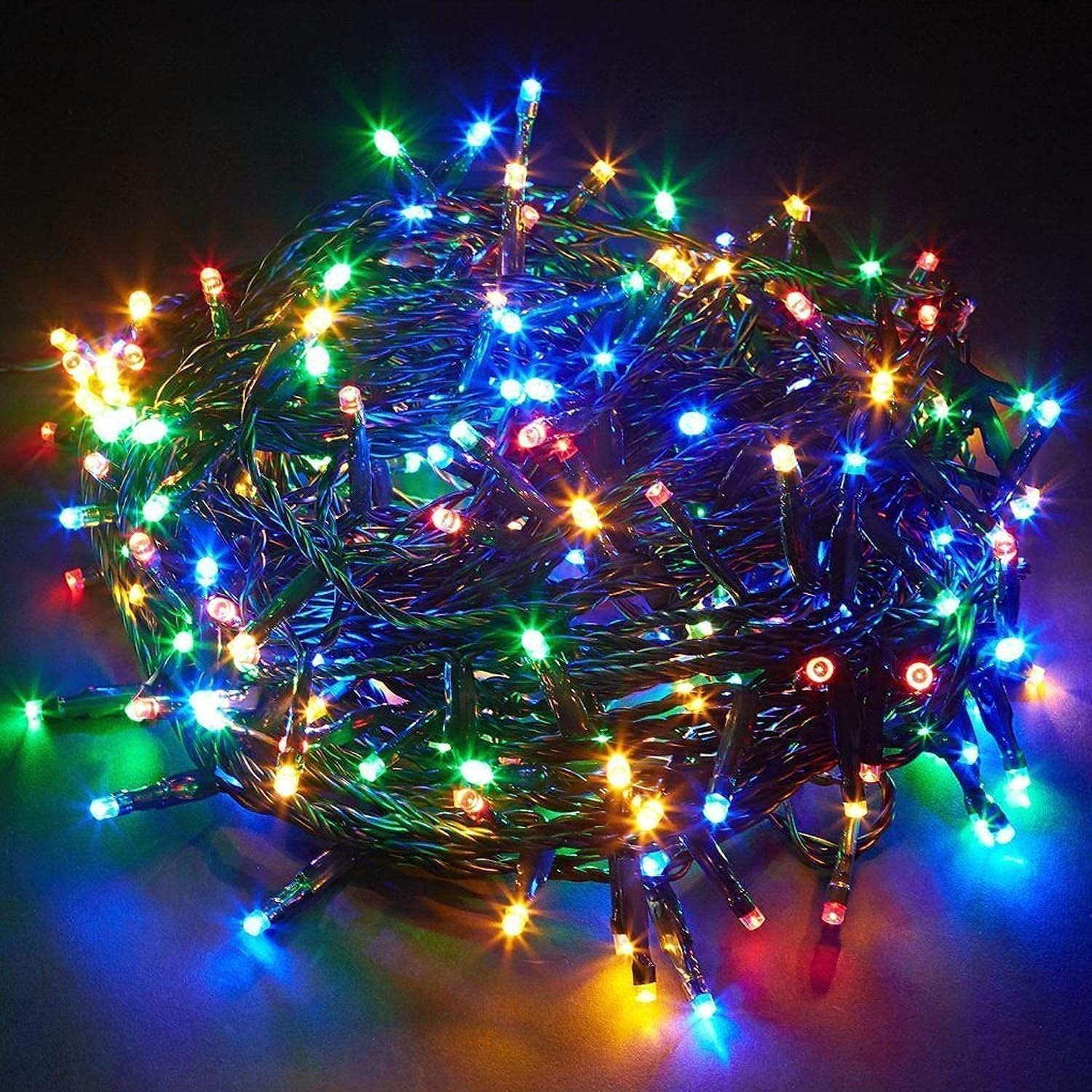 Christmas Concepts® 35 Multi Colour LED Berry Lights with 3m Green ...