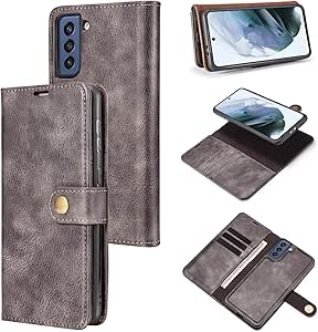 Amazon.com: Asuwish Phone Case for Samsung Galaxy S21 FE 5G Wallet Magnetic Detachable Cell ...