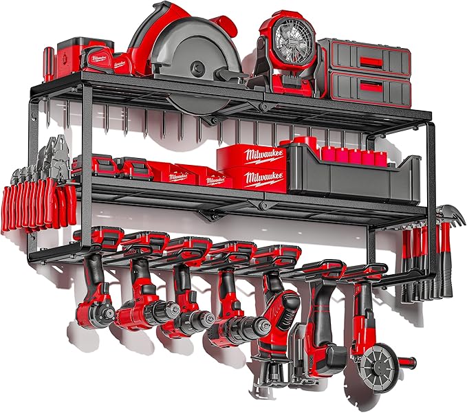 Amazon.com: Amoowis Power Tool Organizer, Garage Organization with 7 ...