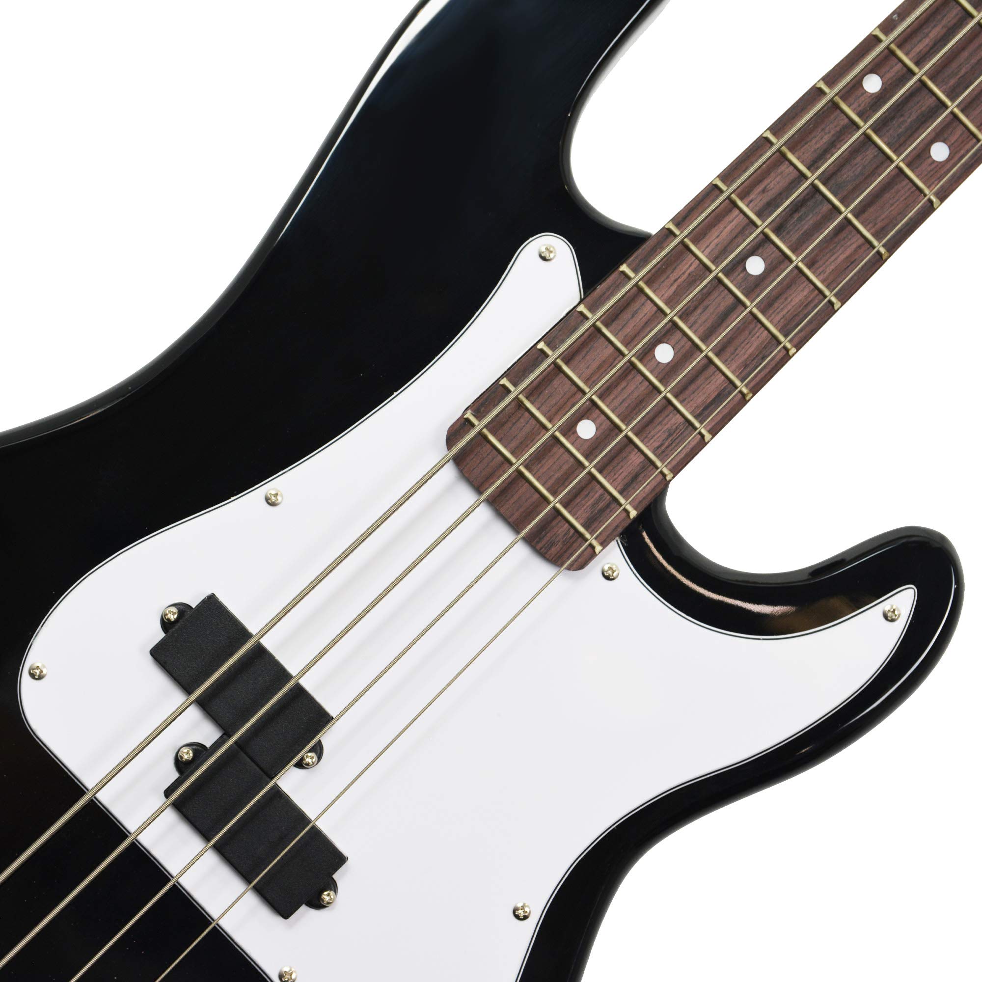 3rd Avenue Full Size Electric Bass Guitar Pack Kit in Black with Guitar ...