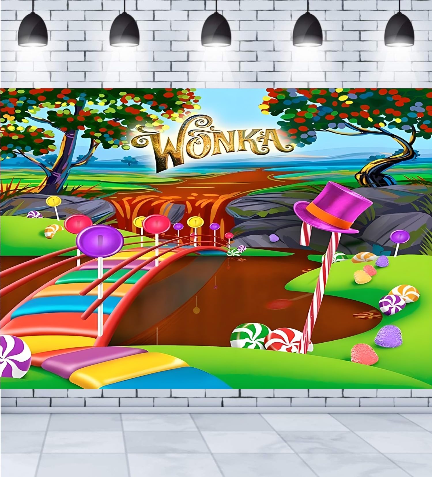 Photography Backdrops Wonka Themed Children's Birthday Party Supplies ...