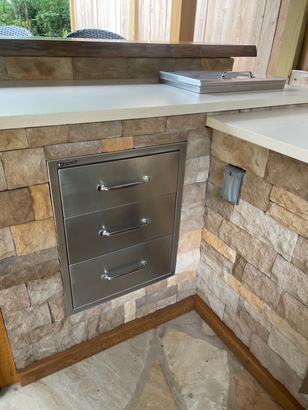 $38/mo - Finance Karpevta Double Access Drawer with Paper Towel Holder ...