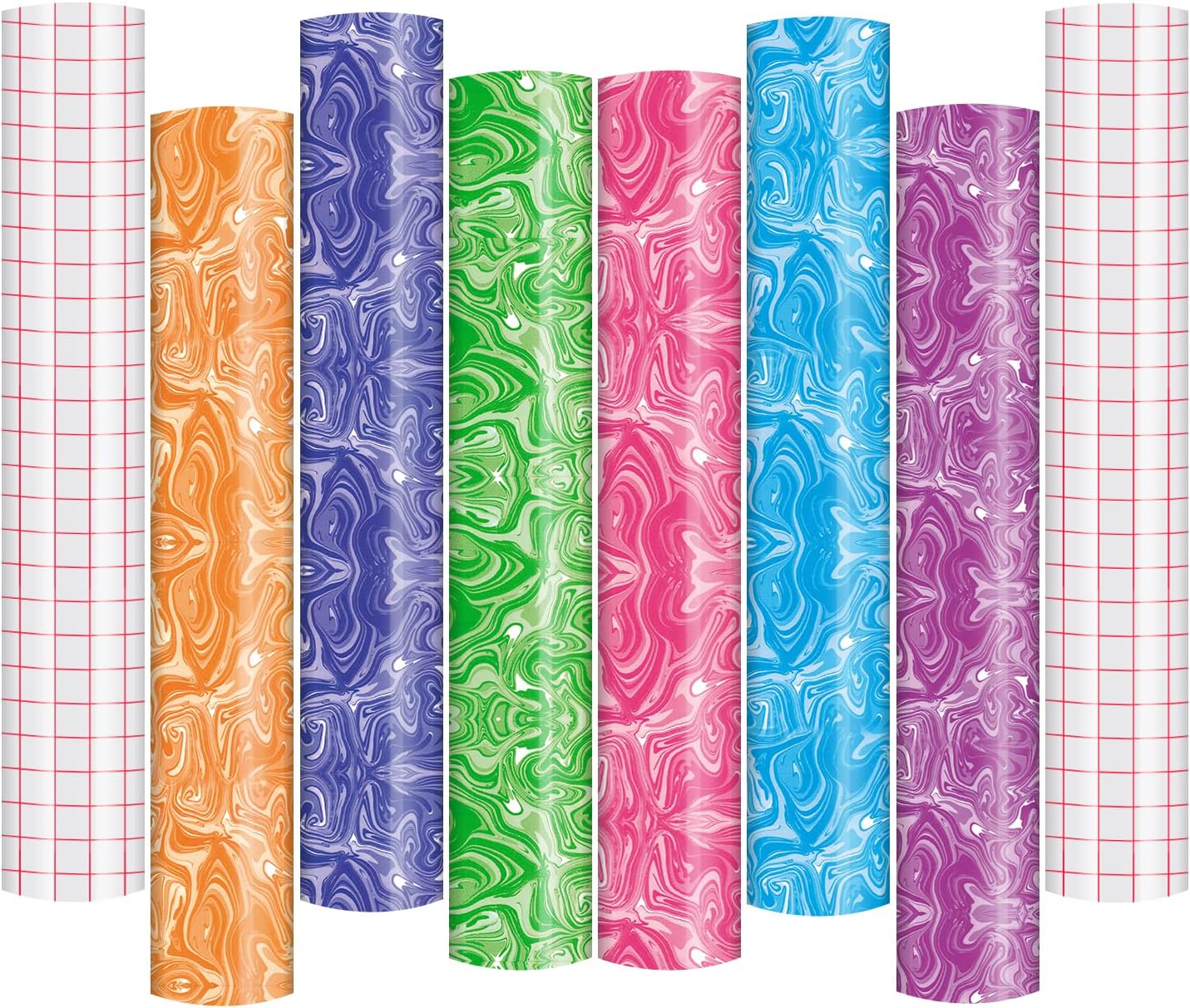 Amazon.com: Tie Die Pattern Self Adhesive Craft Vinyl Printed Sheets ...