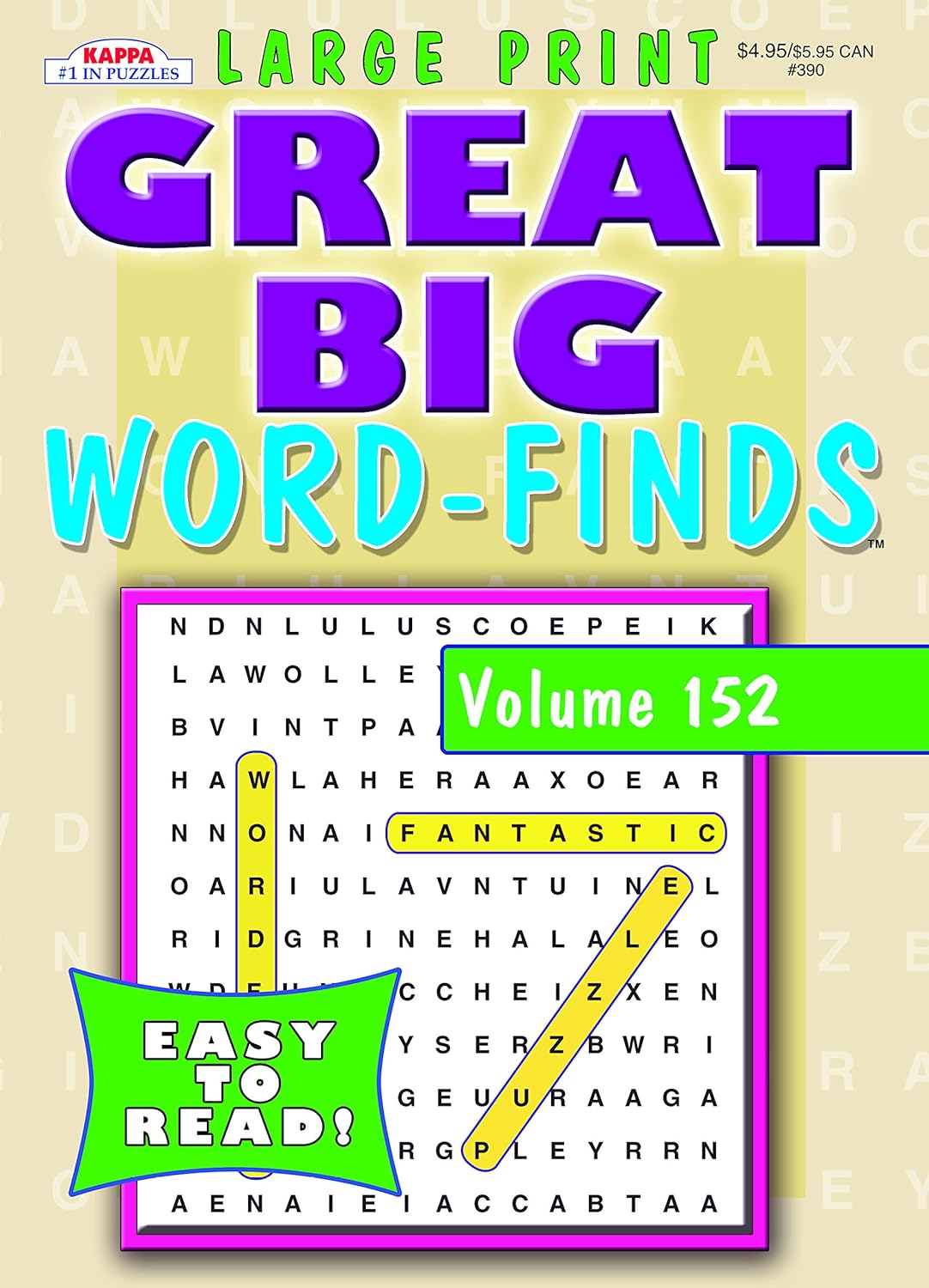 Great Big Word-Finds Puzzle Book-Word Search Volume 152: Kappa Books ...