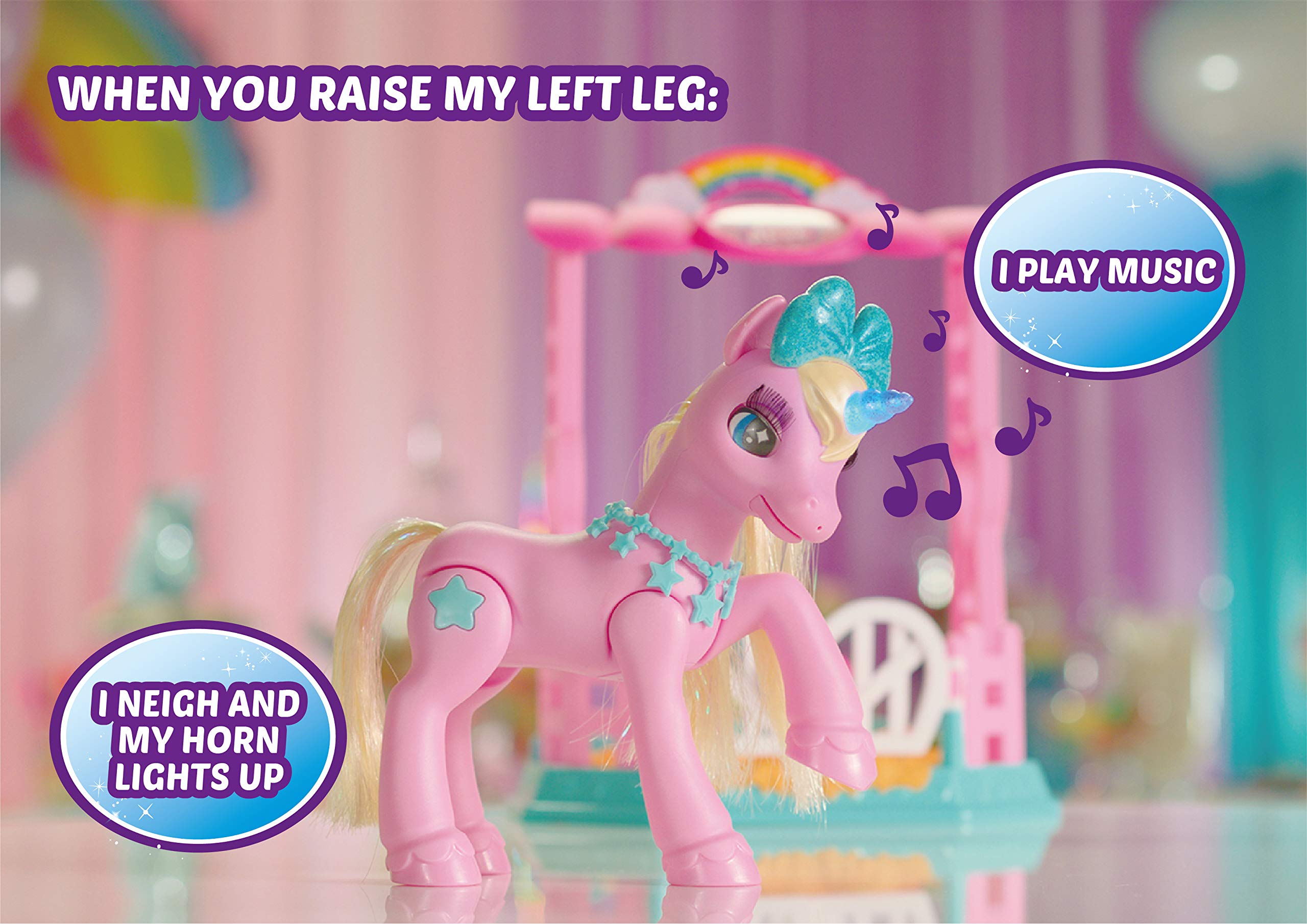 Pets Alive Magical Unicorn in Stable Battery-Powered Interactive ...