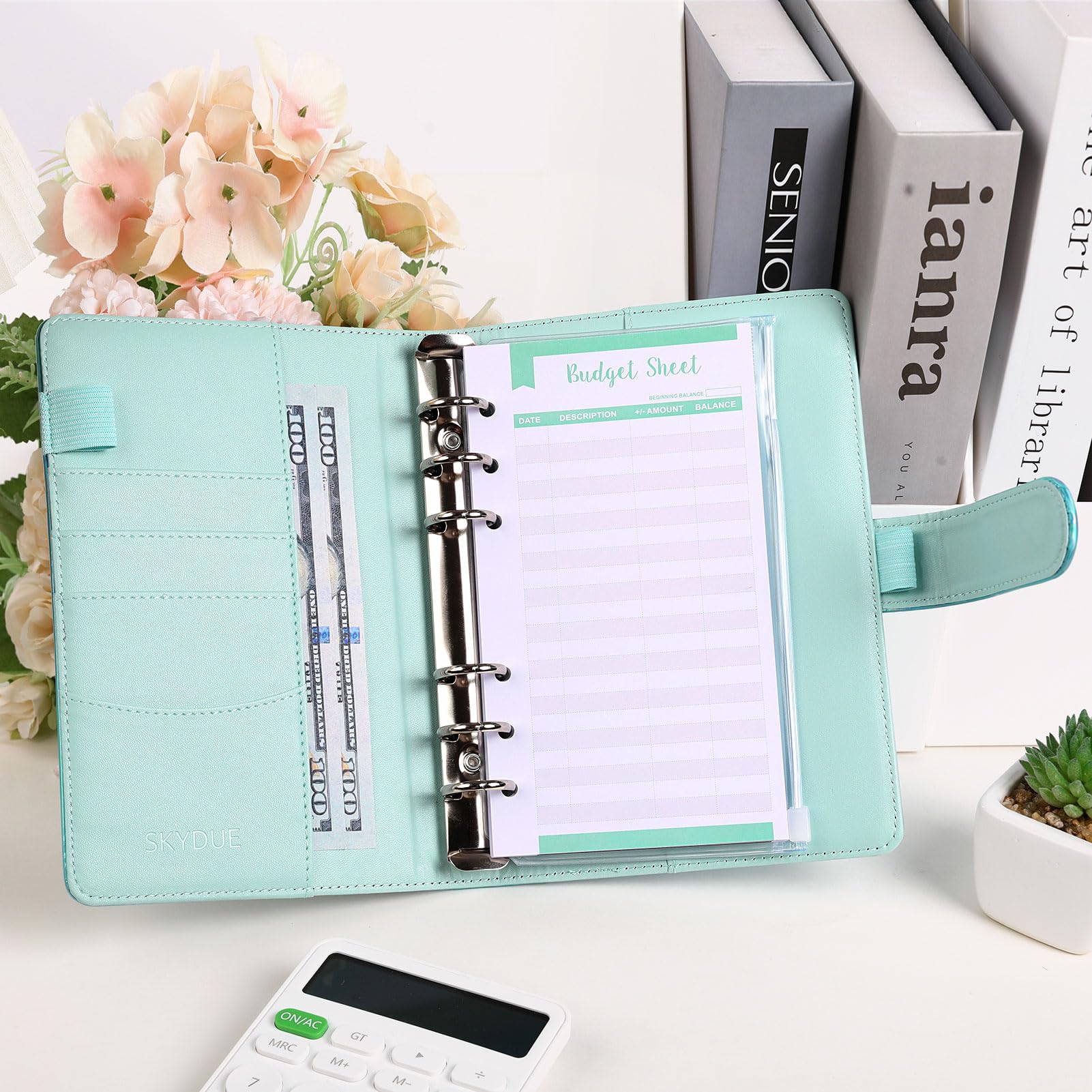 Snapklik.com : SKYDUE Budget Binder, Money Saving Binder