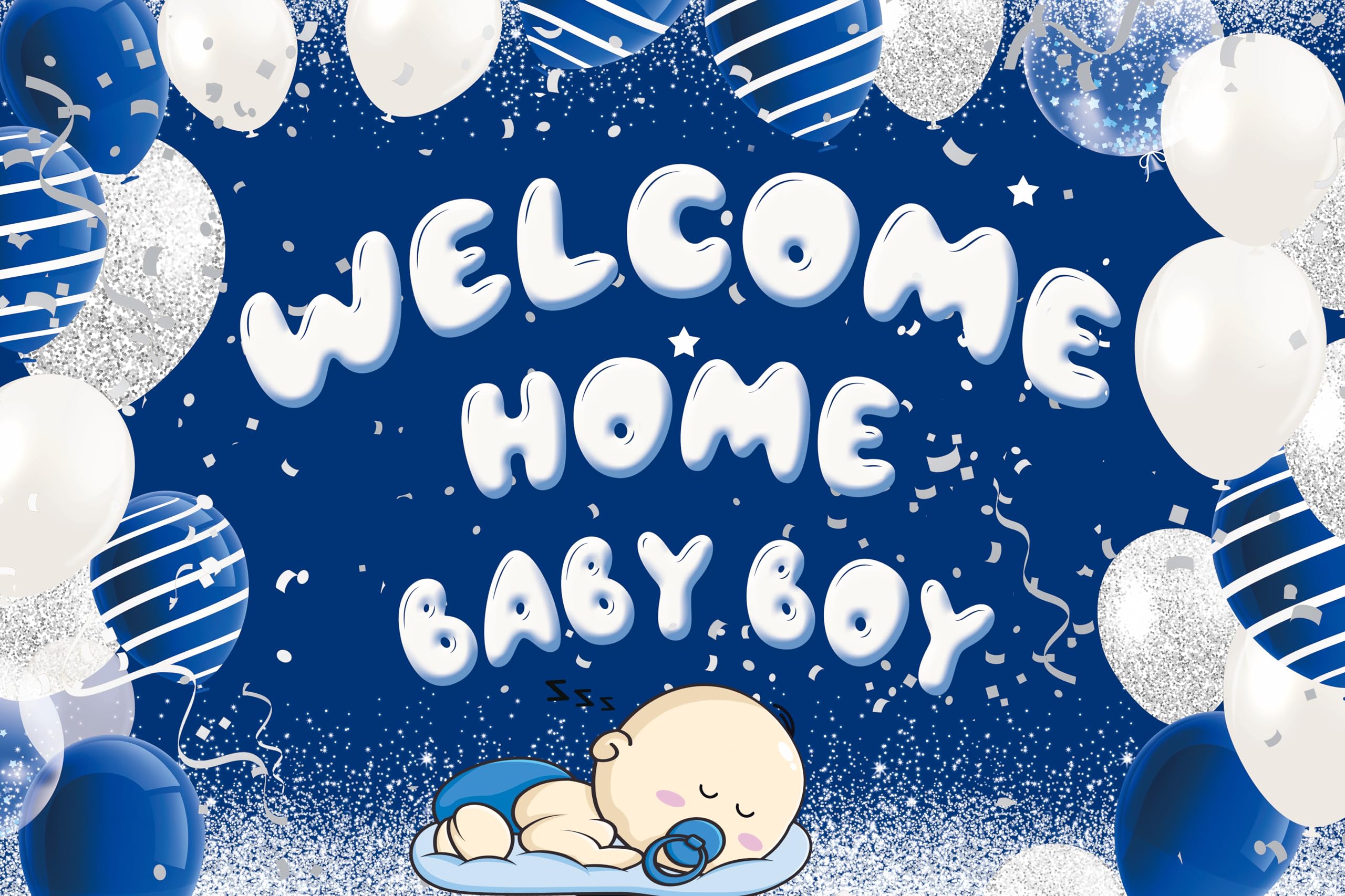 Newborn Baby Boy Banners GetUSCart PartyHooman 1st Birthday Photo