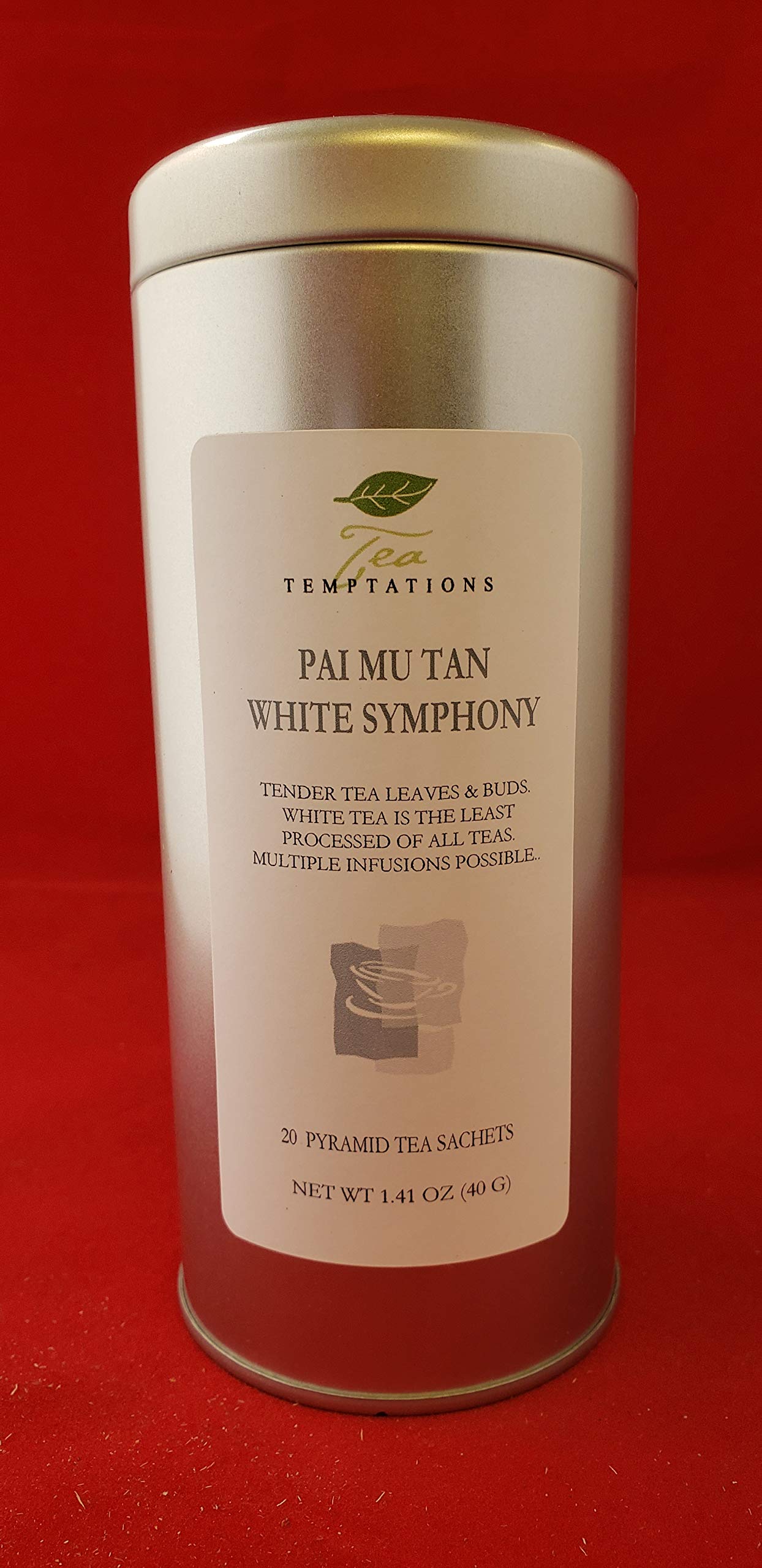 Amazon.com : Pai Mu Tan White Tea in Pyramid Sachets (2 Tins) : Grocery ...