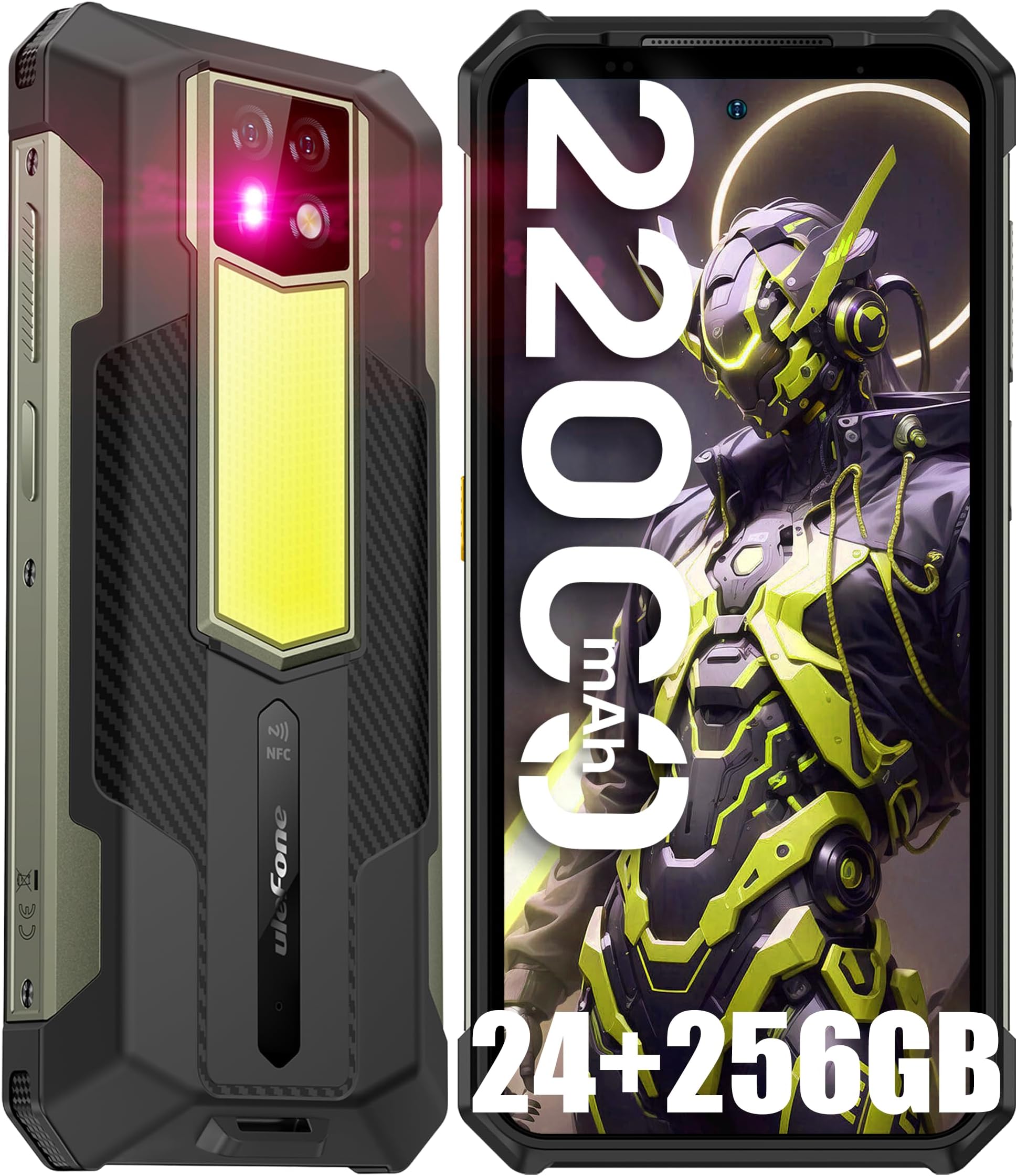 Amazon.com: Ulefone Armor 24 Rugged Cell Phone 2023, 22000mAh ...