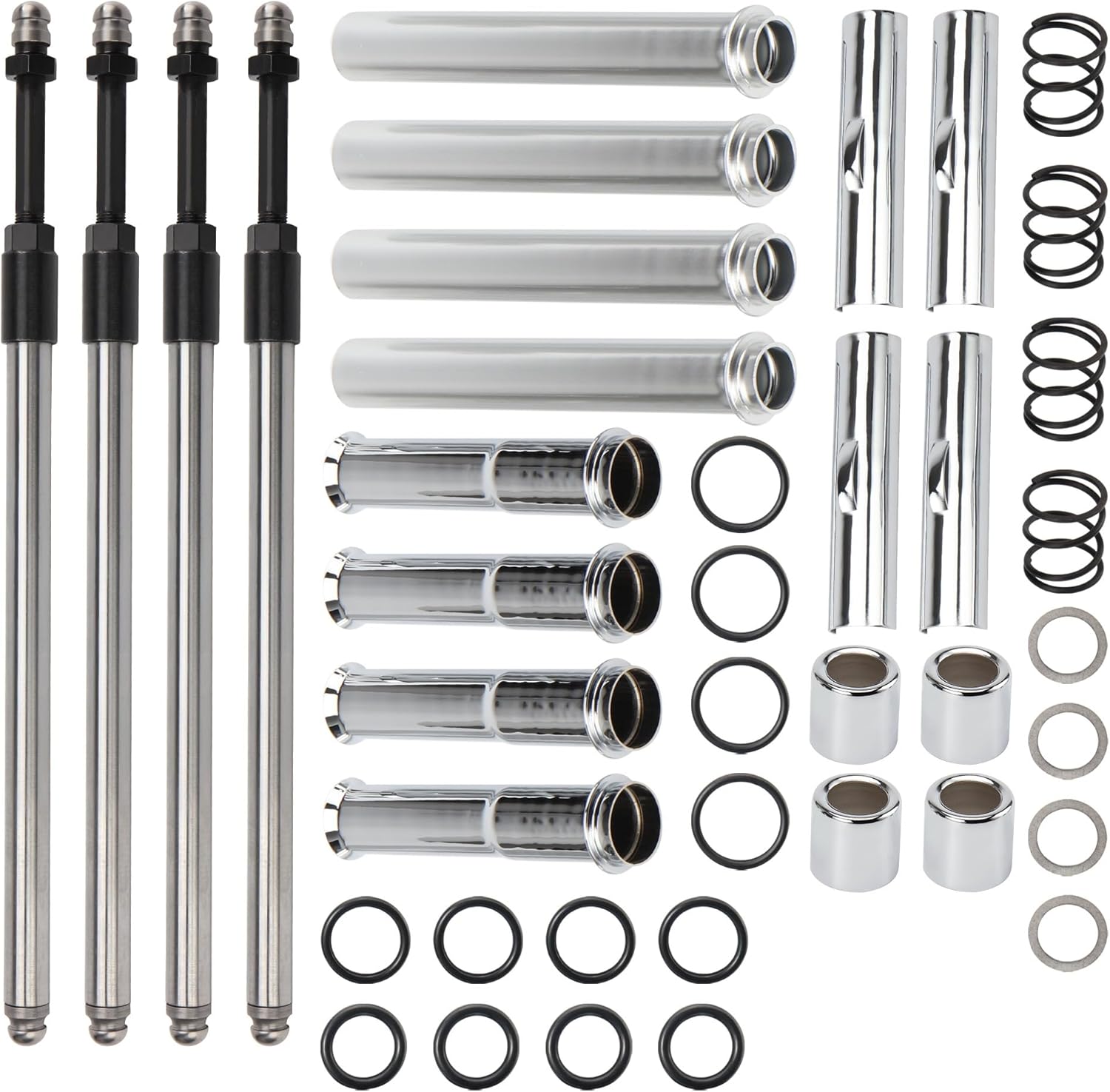 TIGERSGATE EVO Adjustable Pushrods & Covers Kit for 1984-1999 Harley ...