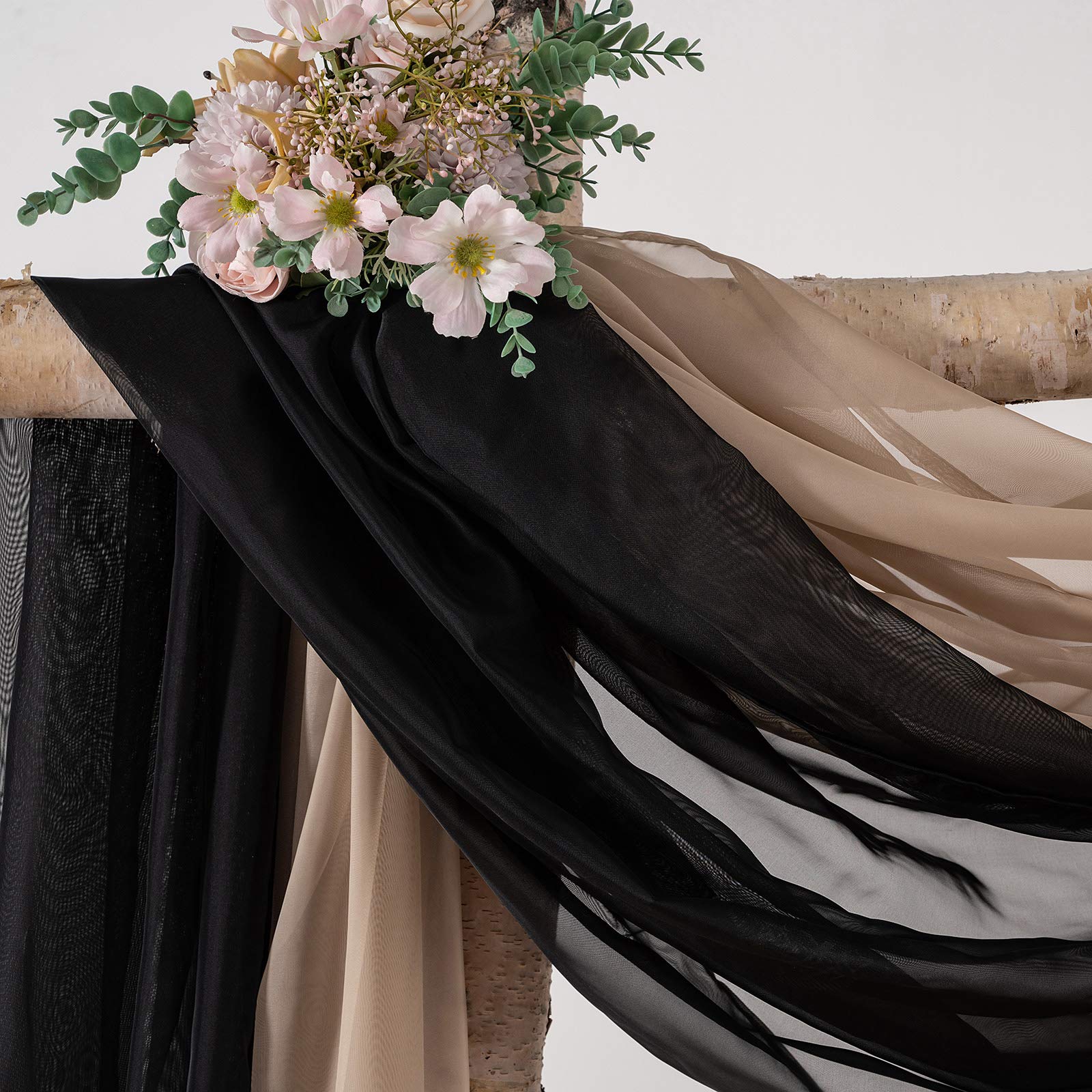Snapklik.com : Luxury Sheer Voile Elegant Topper Long Window Valance ...