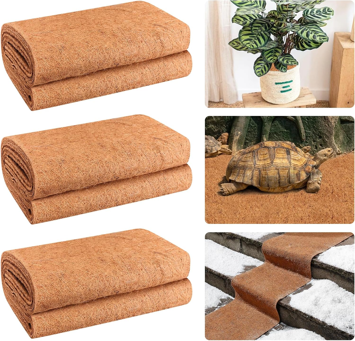 Amazon.com: Legigo 3 Pack Natural Coco Liner Roll, 31X80 Inch Coconut ...