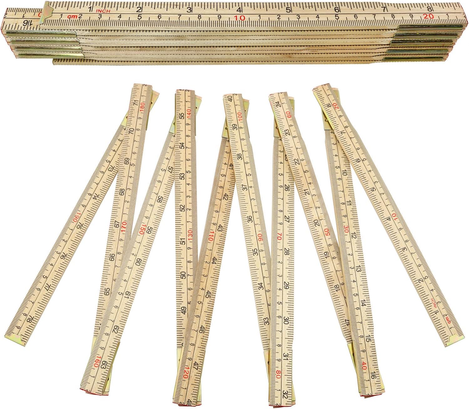 Crescent Lufkin Wood Rule, 6' Brass Ext, Black , Brown - X46SLN ...