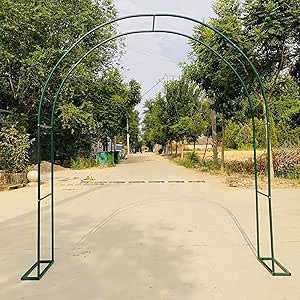 Amazon.co.jp: Garden Archway Metal, Rose Arch Iron Art, Pergola Arbor ...