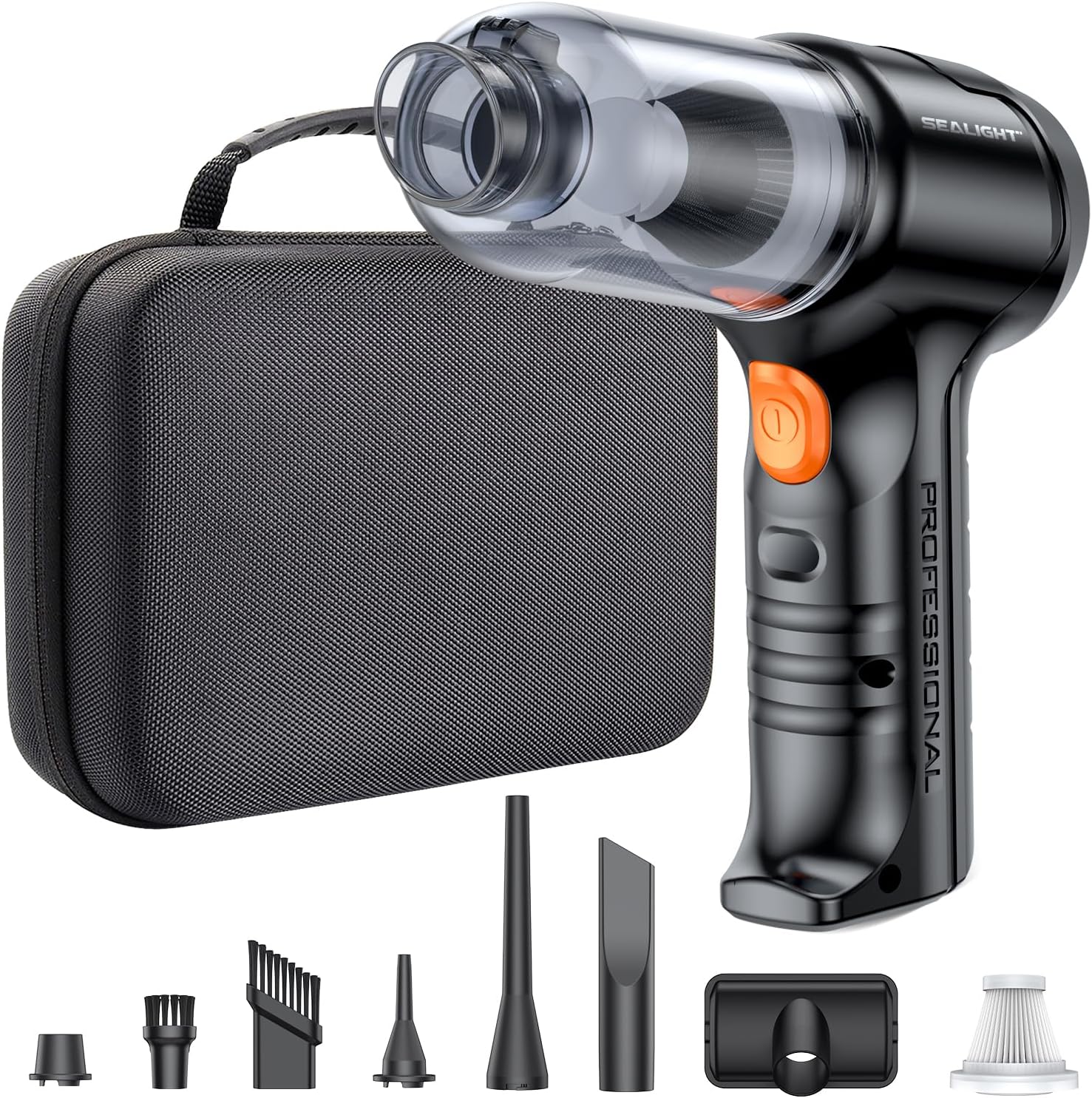 Amazon.com - SEALIGHT Handheld Car Vacuum Cordless, Portable Car Vacuum ...