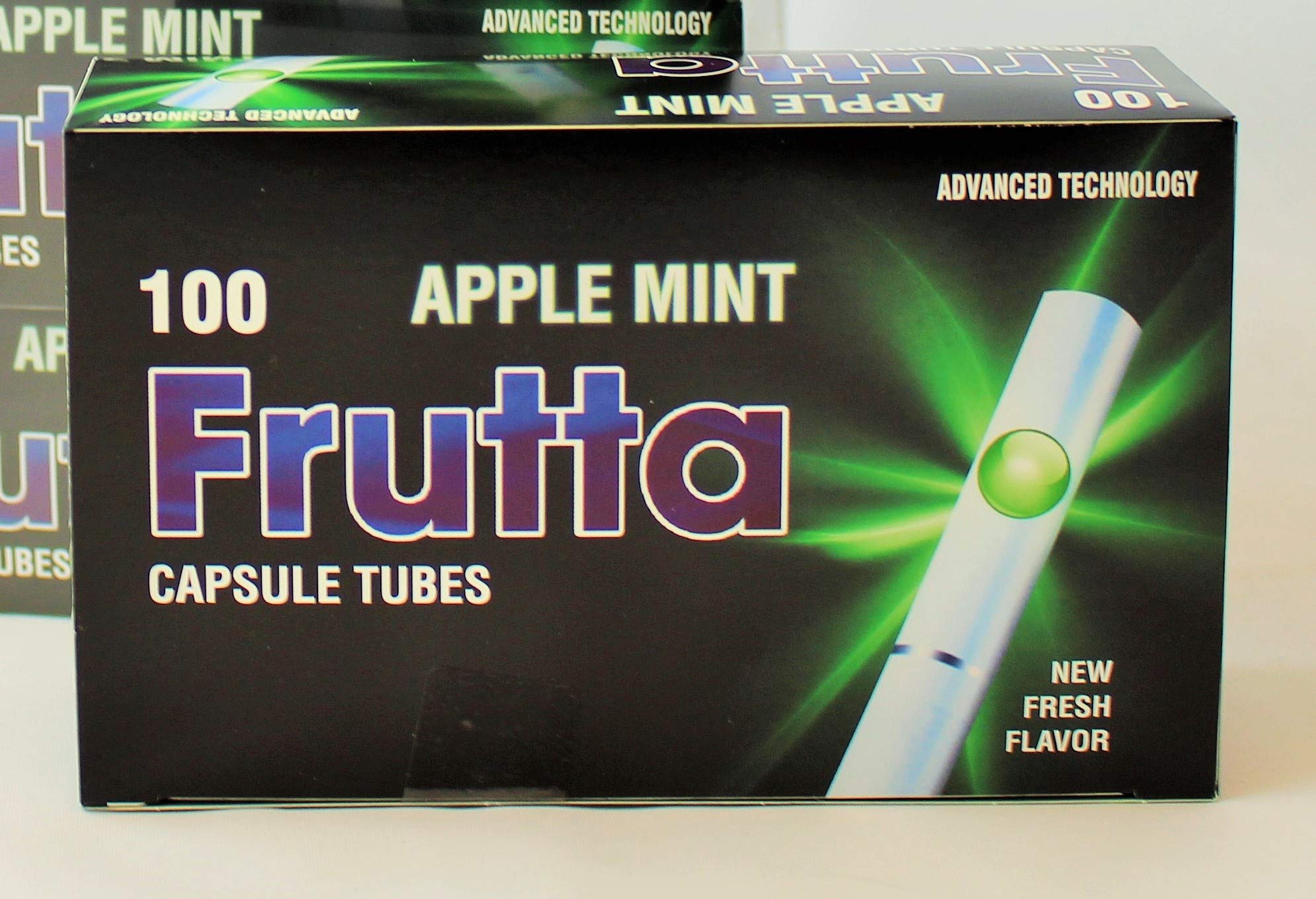 Frutta Tubes with Click Apple Mint Capsule Tubes 5 Packs of 100 ...