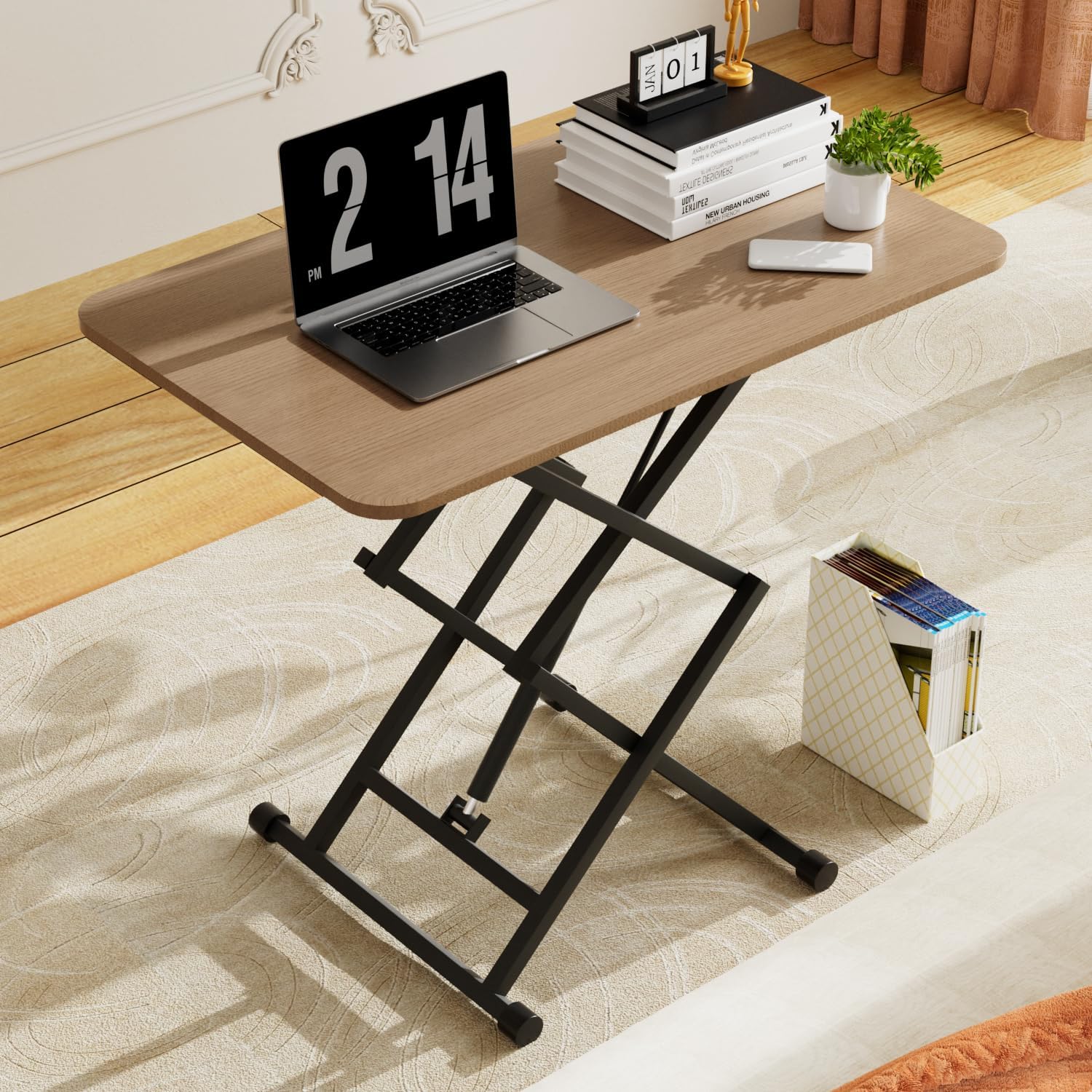 Amazon.com: ZMYCZ Standing Desk, Height Adjustable Converter Desk, 31.5 ...