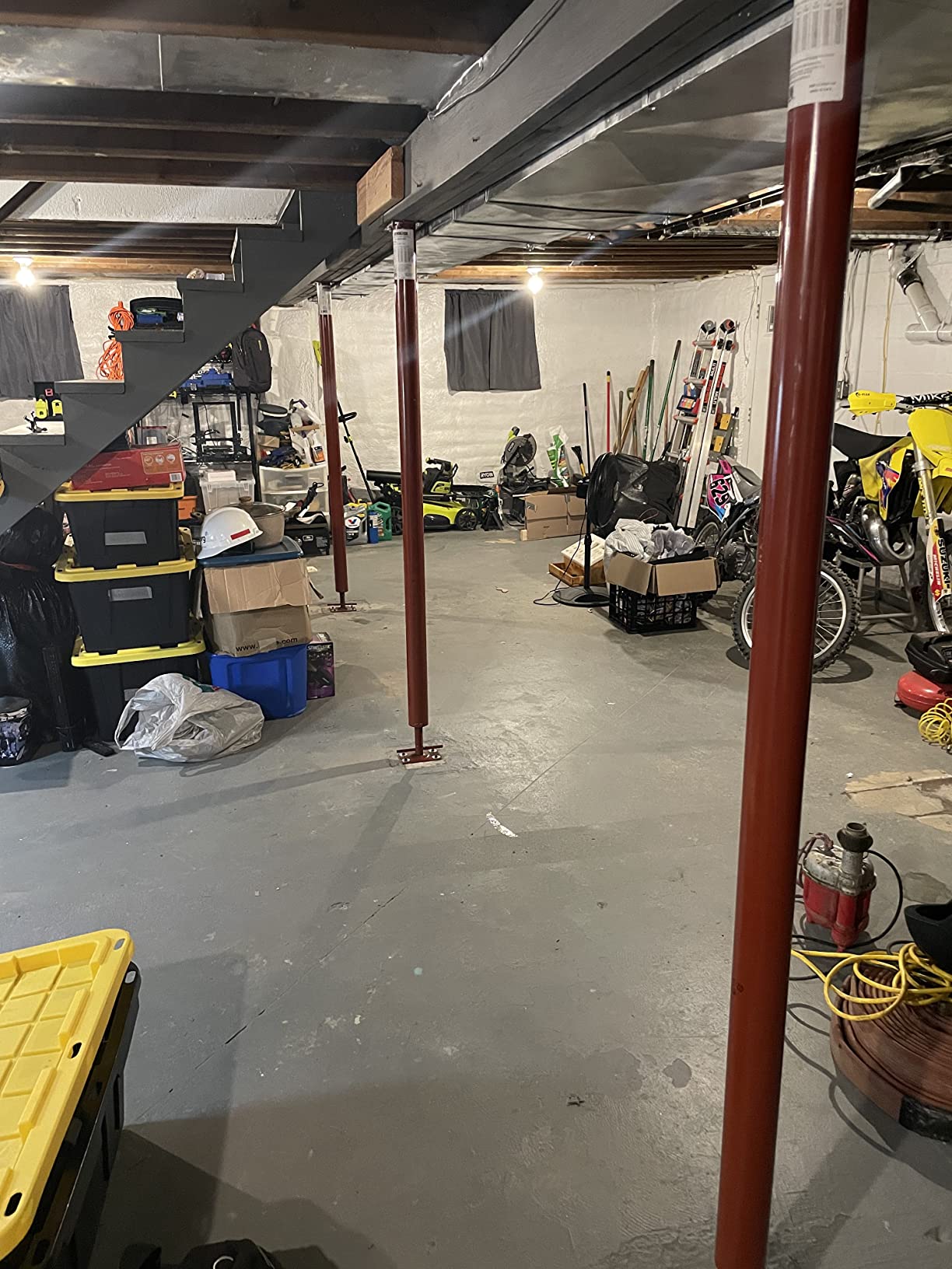 Tel-O-Post Adjustable Steel Building Column 3"- Size Range 6'3"-6'7" 11 ...