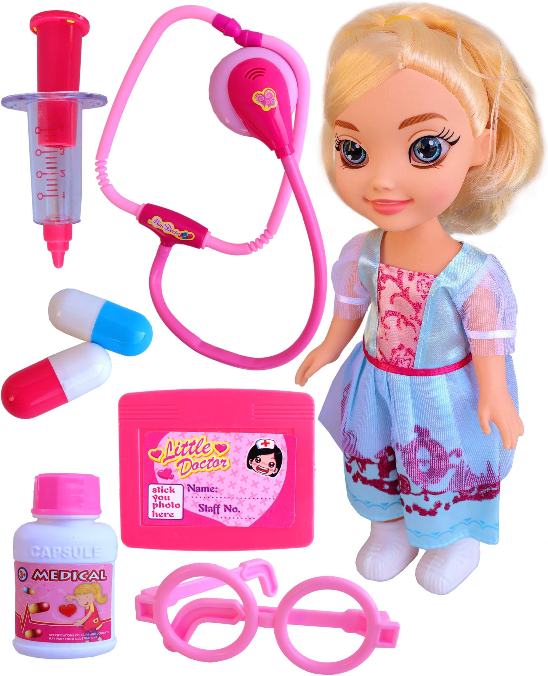 Toyshine 9 Inches Realistic Princess Doctor Baby Doll Girl with Doctor ...