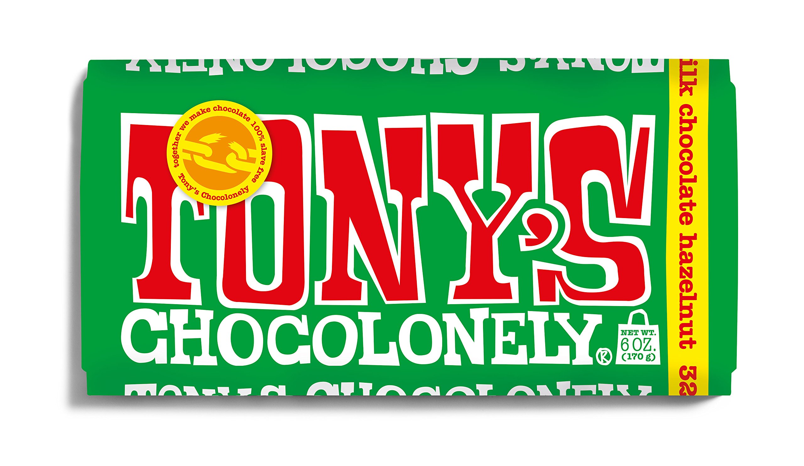 Buy Tony's Chocolonely Hazelnut Milk Chocolate Bar, 6 oz. Online at ...