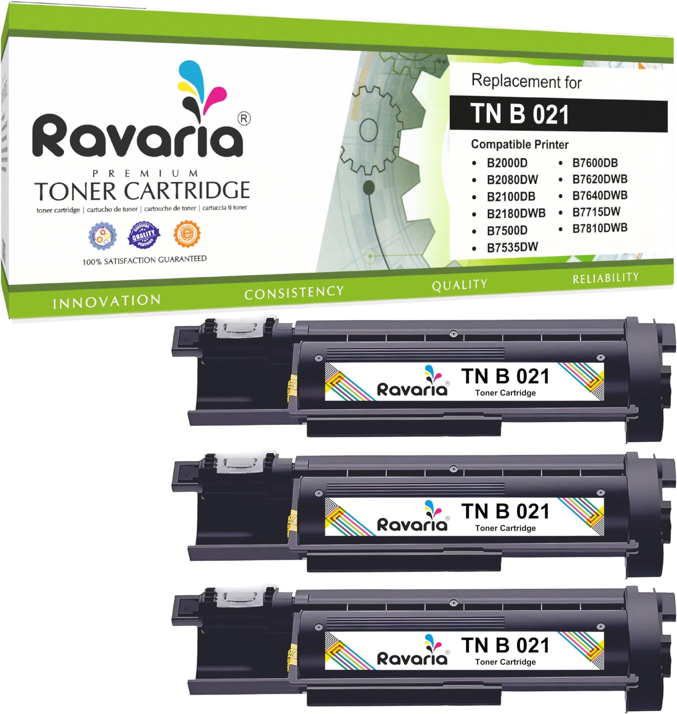Ravaria TN B021 Compatible Toner Cartridge for Br TN-B021 Toner ...