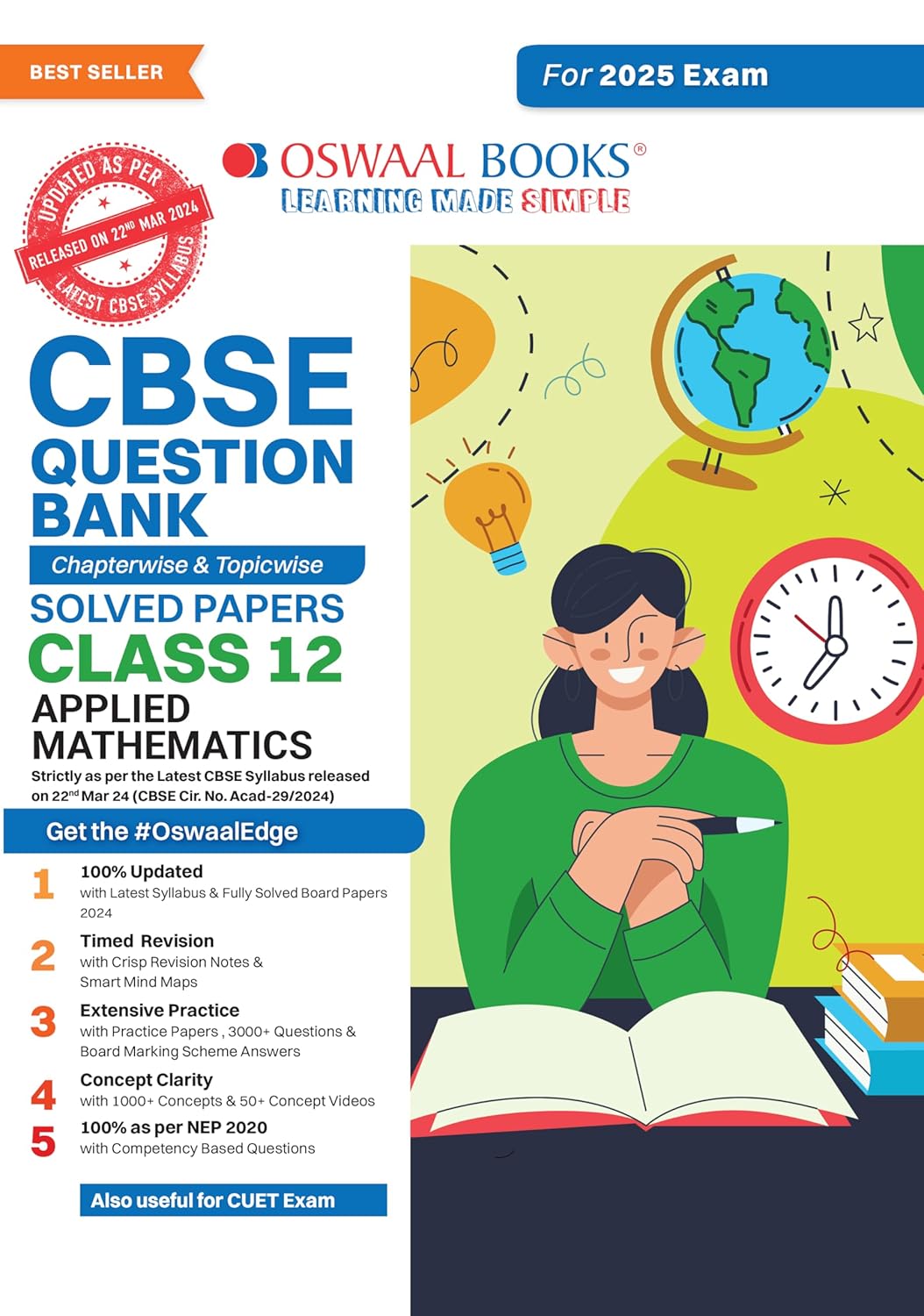 Oswaal CBSE Question Bank Class 12 Applied Mathematics, Chapterwise and ...