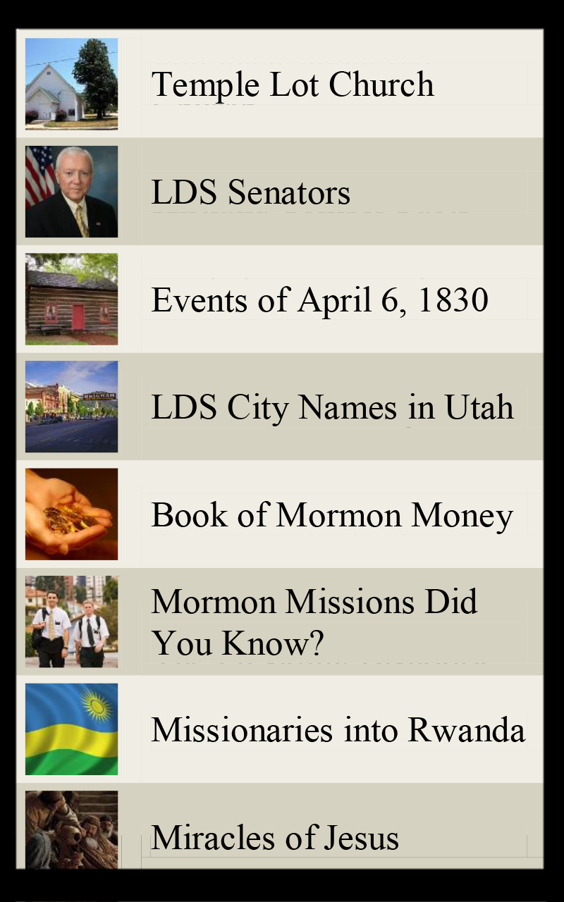 LDS Lists #3 (Mormon) - App on Amazon Appstore