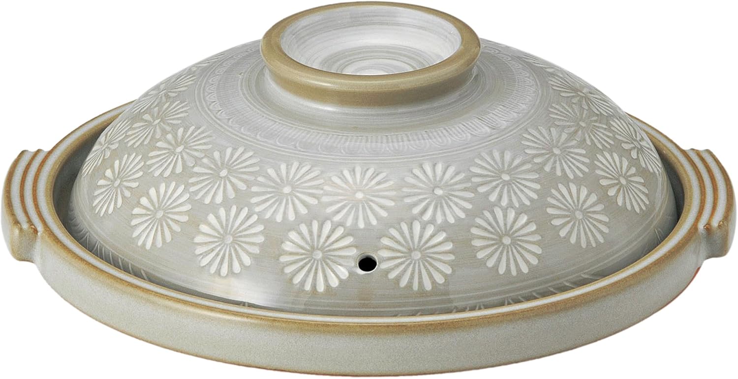 Amazon.com: Ginpo Pottery Banko Ware Grill Pan, Gray, No. 8, Ceramic ...