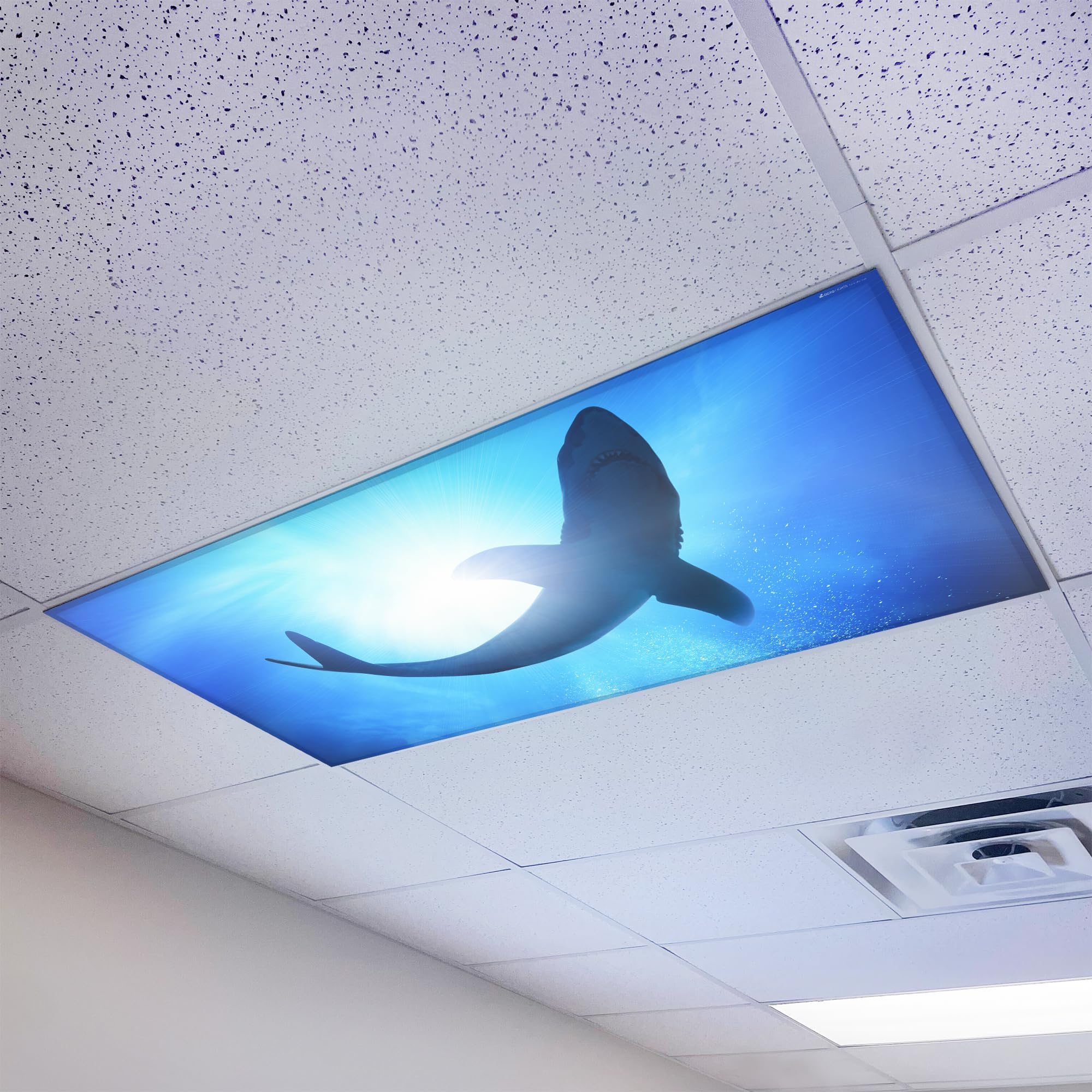 OCTO LIGHTS Magnetic Fluorescent Light Covers for Ceiling Lights ...