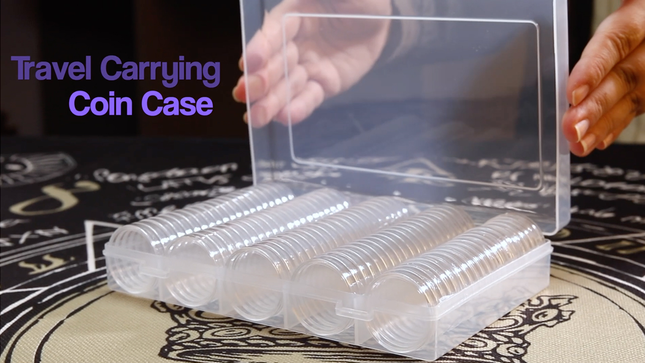 Watch Coin Capsules Round Plastic Coin Holder Case on Amazon Live