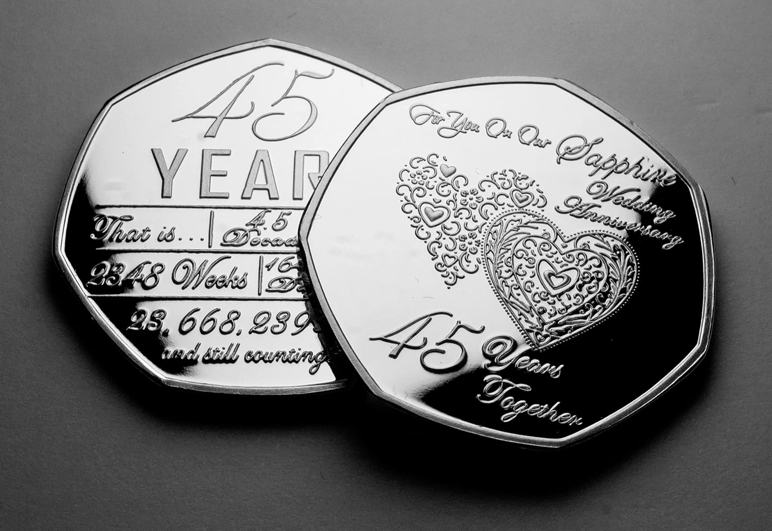 The Commemorative Coin Company For You On Our 45th Sapphire Wedding ...