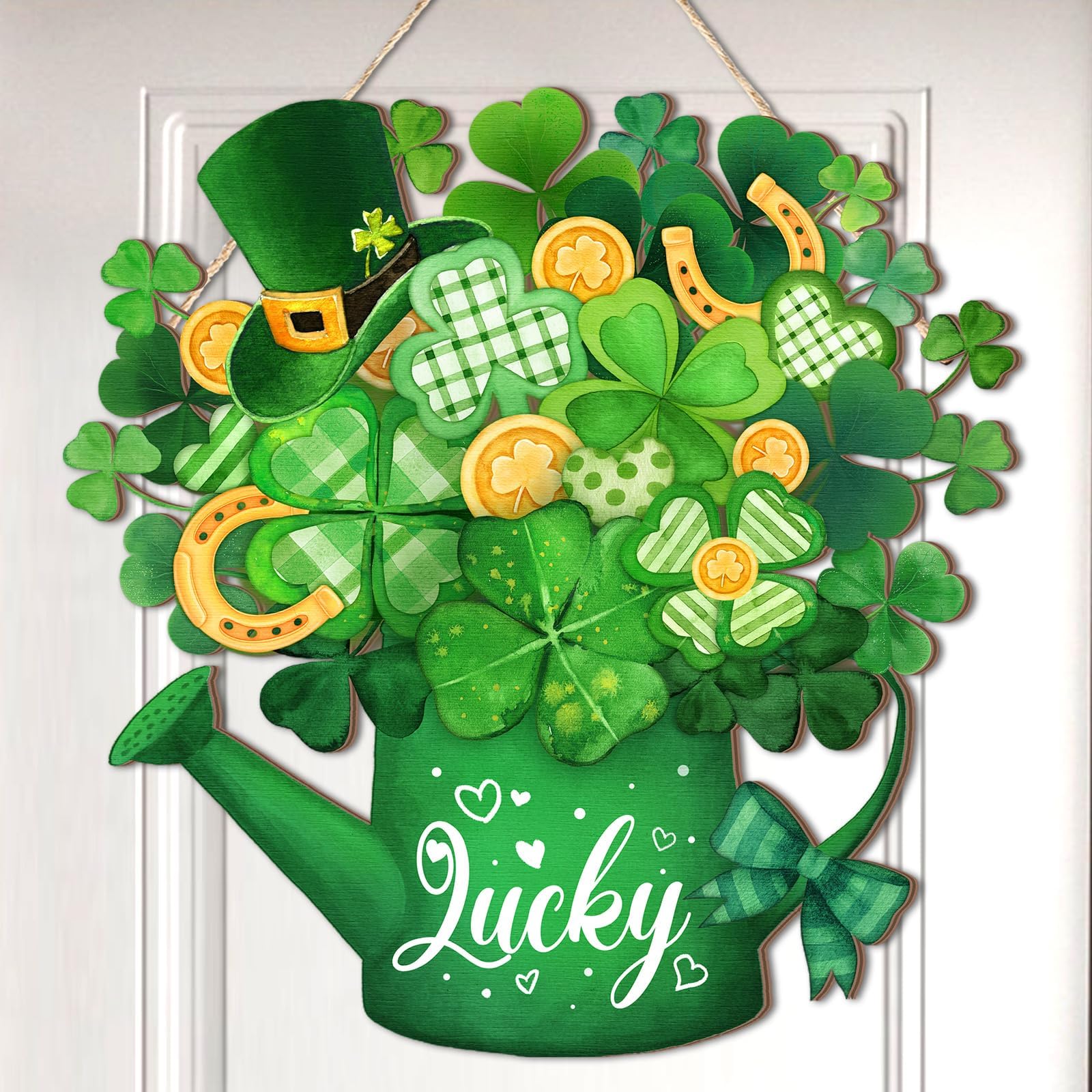 Amazon.com: 3 Pieces St. Patrick's Day Door Sign Decoration St. Patrick ...