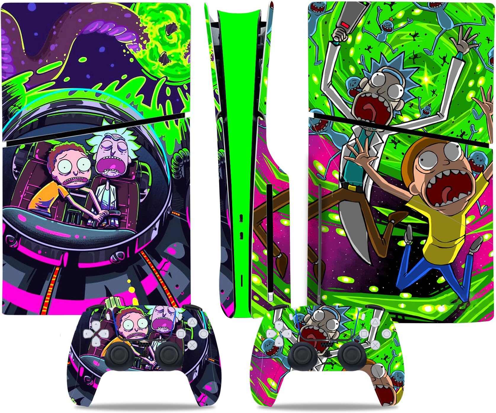 Amazon.com: JJoias Skins for PS5 Slim Disc Version Anime Skin Console ...