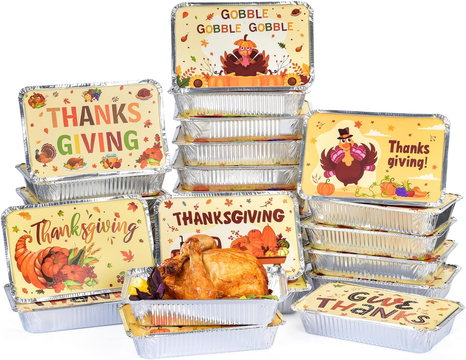 Amazon.com: Thanksgiving Leftover Containers with Lids - 42 PCS ...
