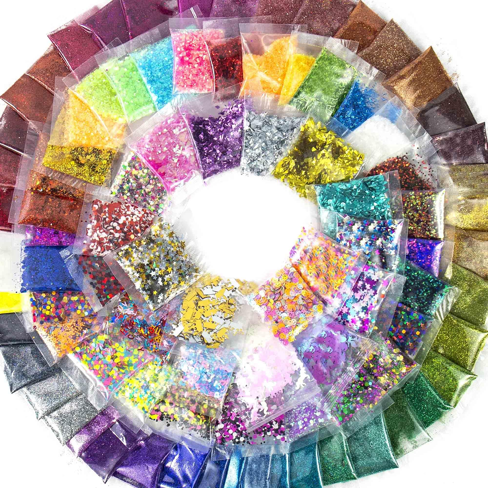 Amazon.com: Sulyn Sparkling Glitter Sample Pack, Non-Toxic Variety Pack ...