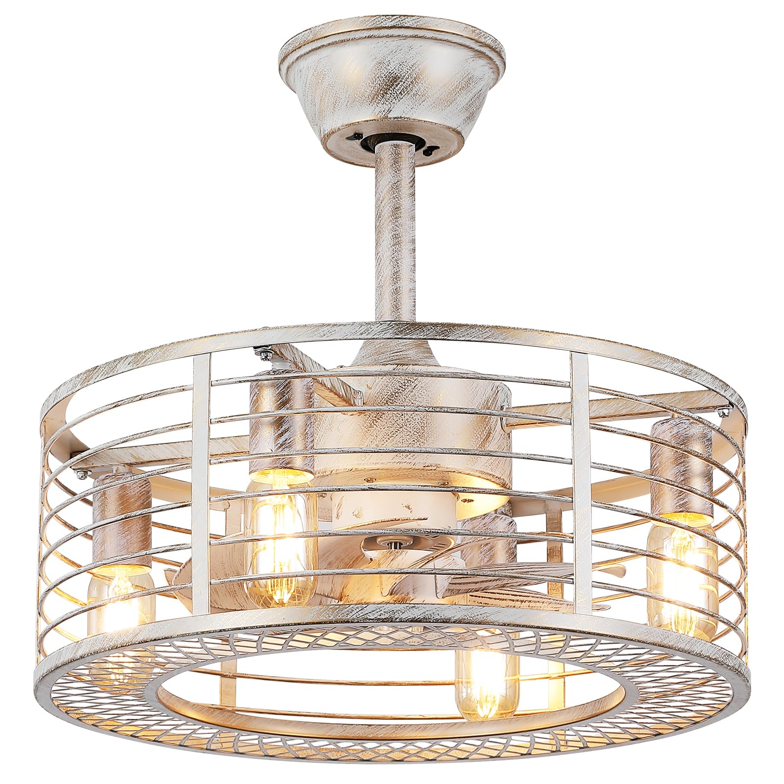 *NO INSTRUCTIONS OR HARWARE*** Dannilong Caged Ceiling Fans with Lights ...