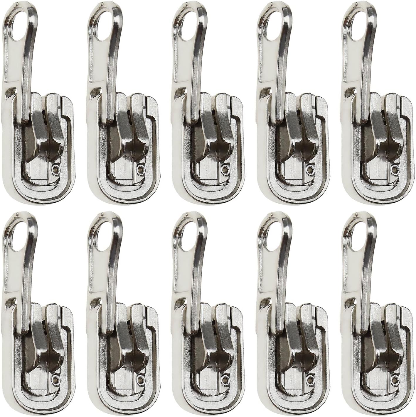 85 Pieces Zipper Repair Kit Zipper Slider Replacement Metal Pull Tabs ...