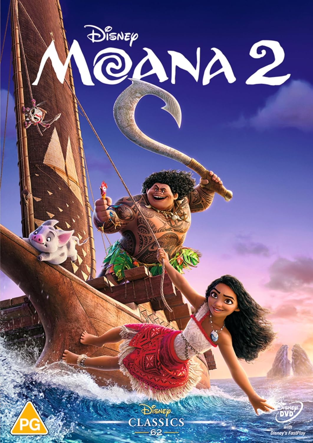 Disney's Moana 2 [DVD]: Amazon.co.uk: Dwayne Johnson, Auli'I Cravalho ...