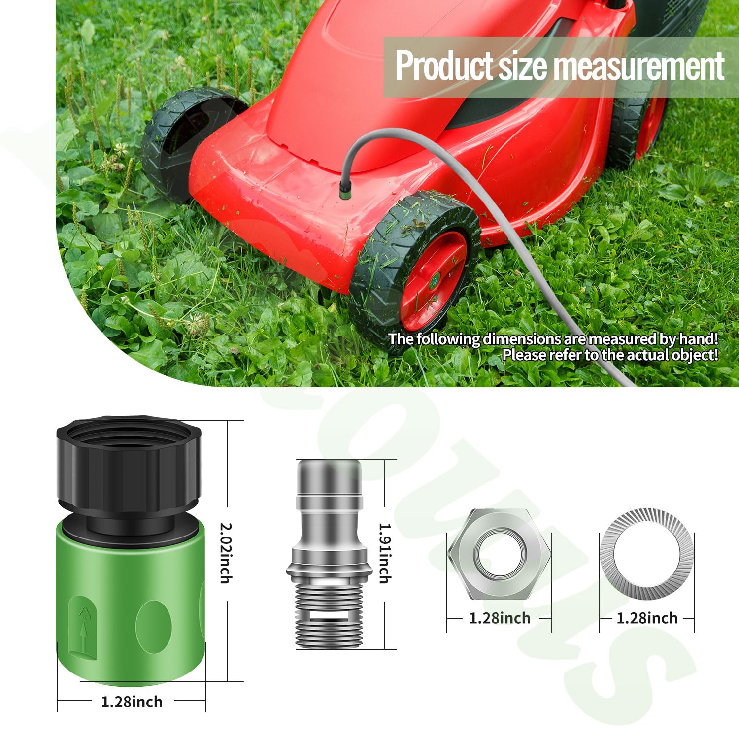Snapklik.com : Haiouus 2 Kit Lawn Mower Deck Wash Kit, For Riding Lawn ...
